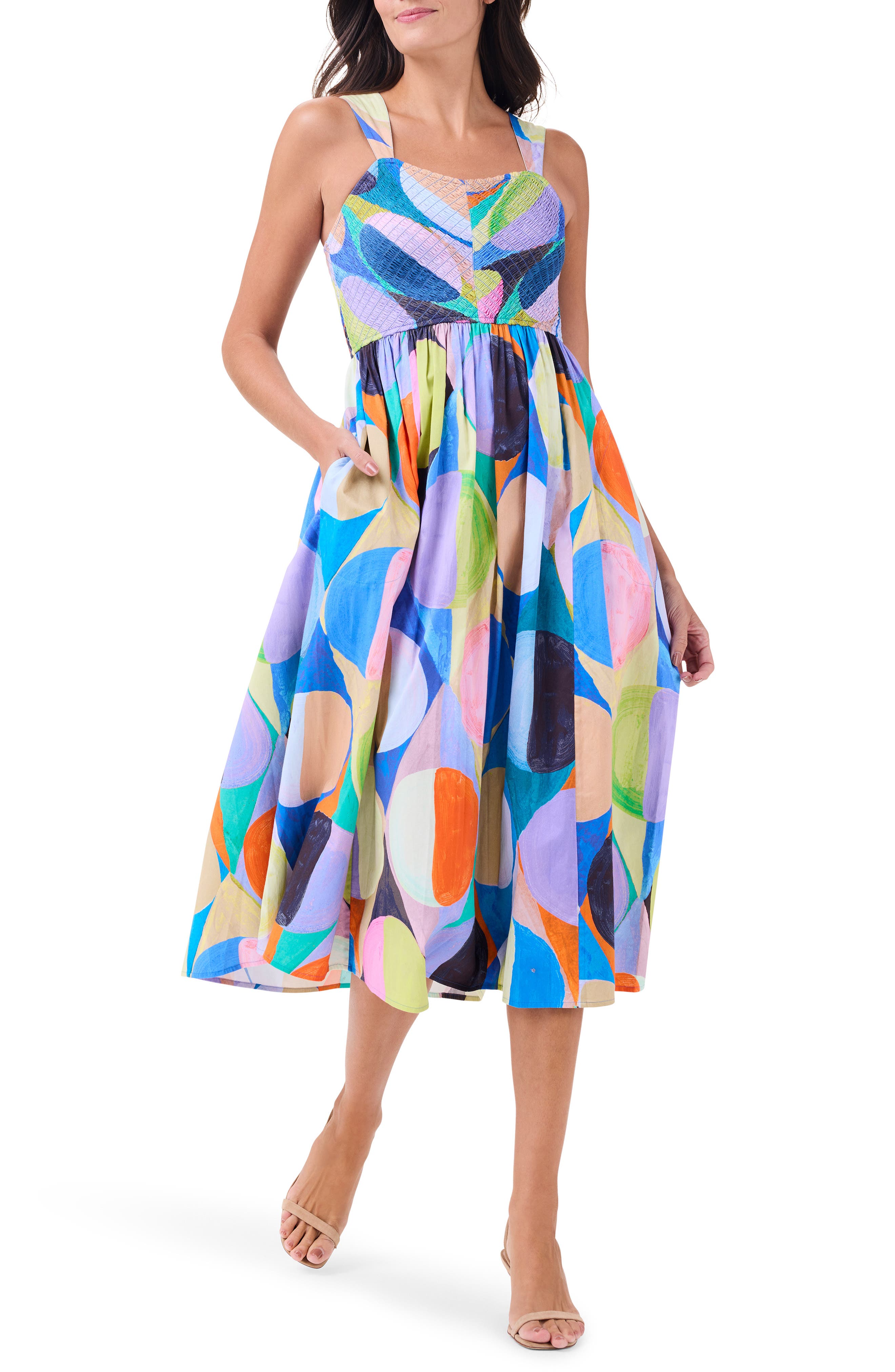 NIC+ZOE Sarah Social Circles Midi Sundress | Nordstromrack