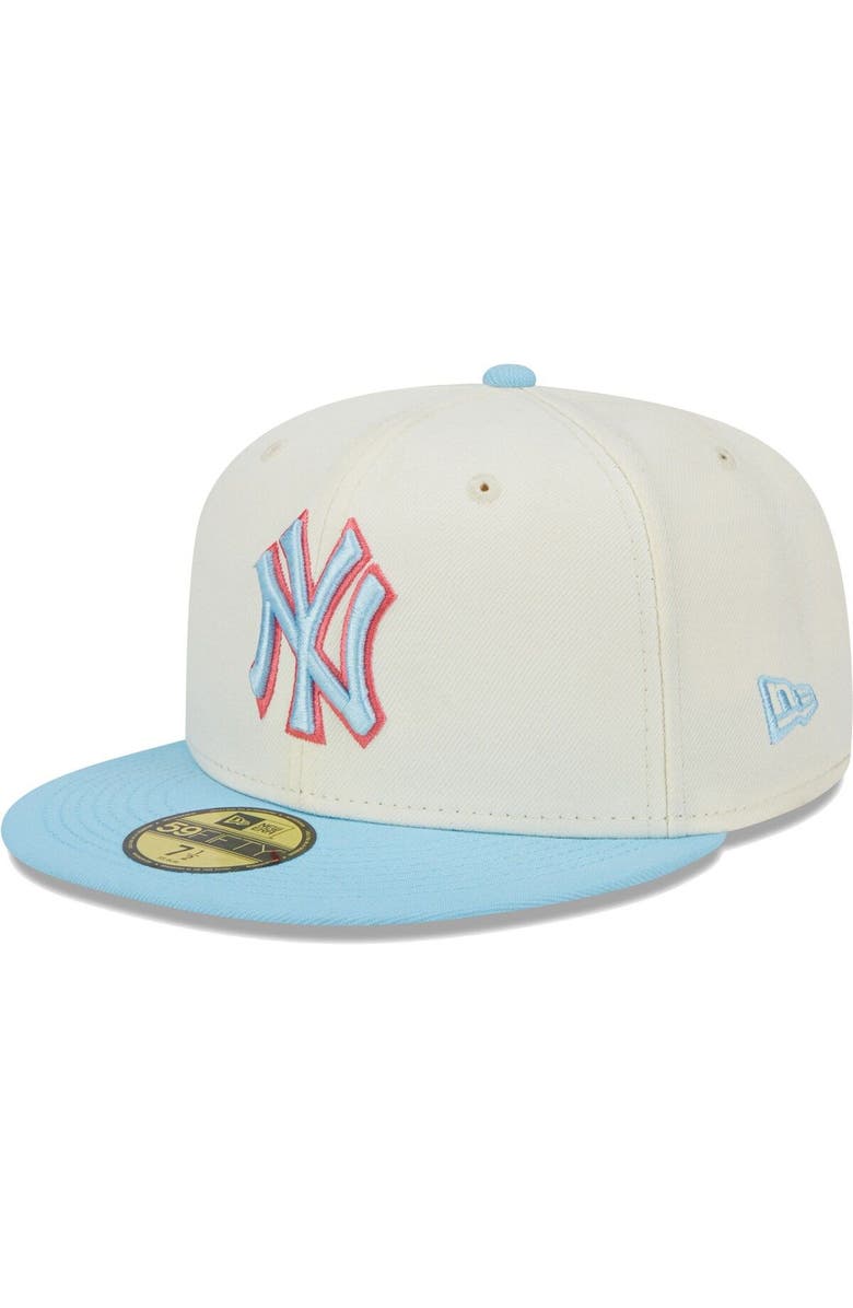 New Era Men's New Era Cream/Light Blue New York Yankees Spring Color ...
