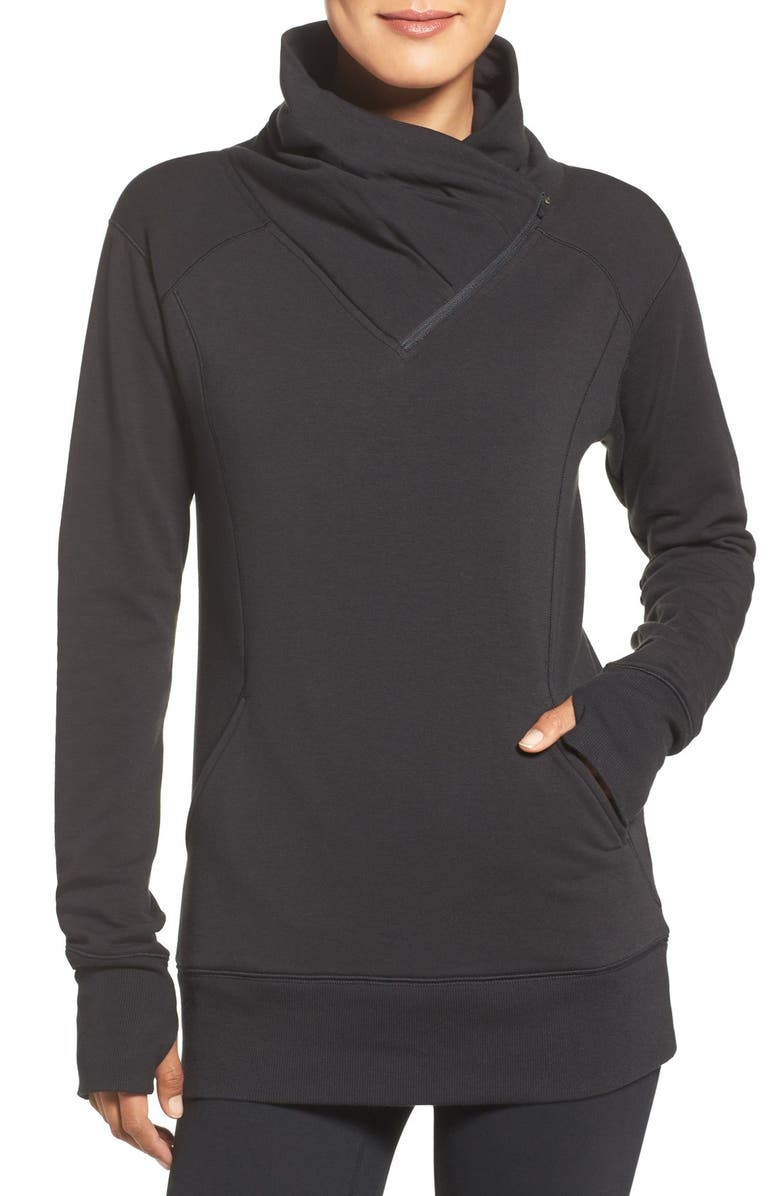 Zella Frosty Asymmetrical Zip Pullover | Nordstrom