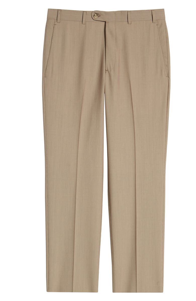 John W. Nordstrom® Flat Front Stripe Wool Dress Pants | Nordstrom