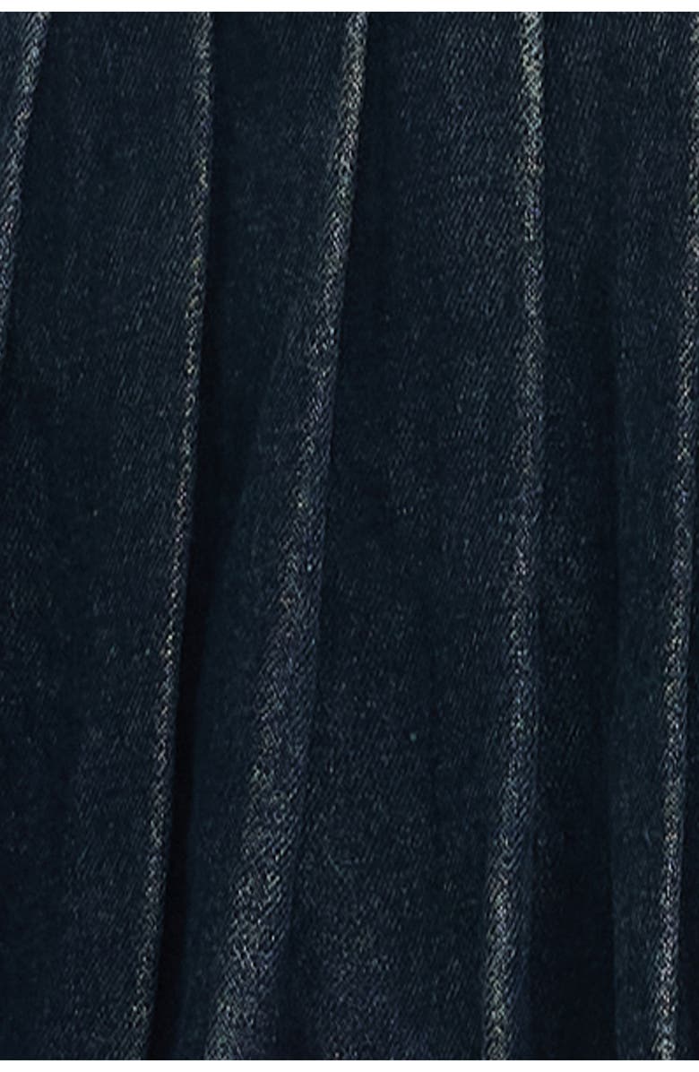 LIONESS Rider Pleated Low Rise Denim Miniskort | Nordstromrack