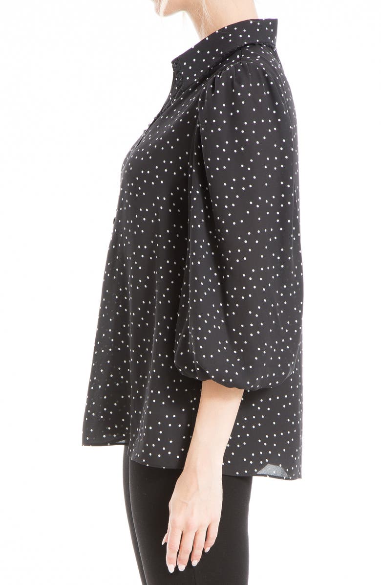 MAX STUDIO Dot Print Balloon Sleeve Blouse | Nordstromrack