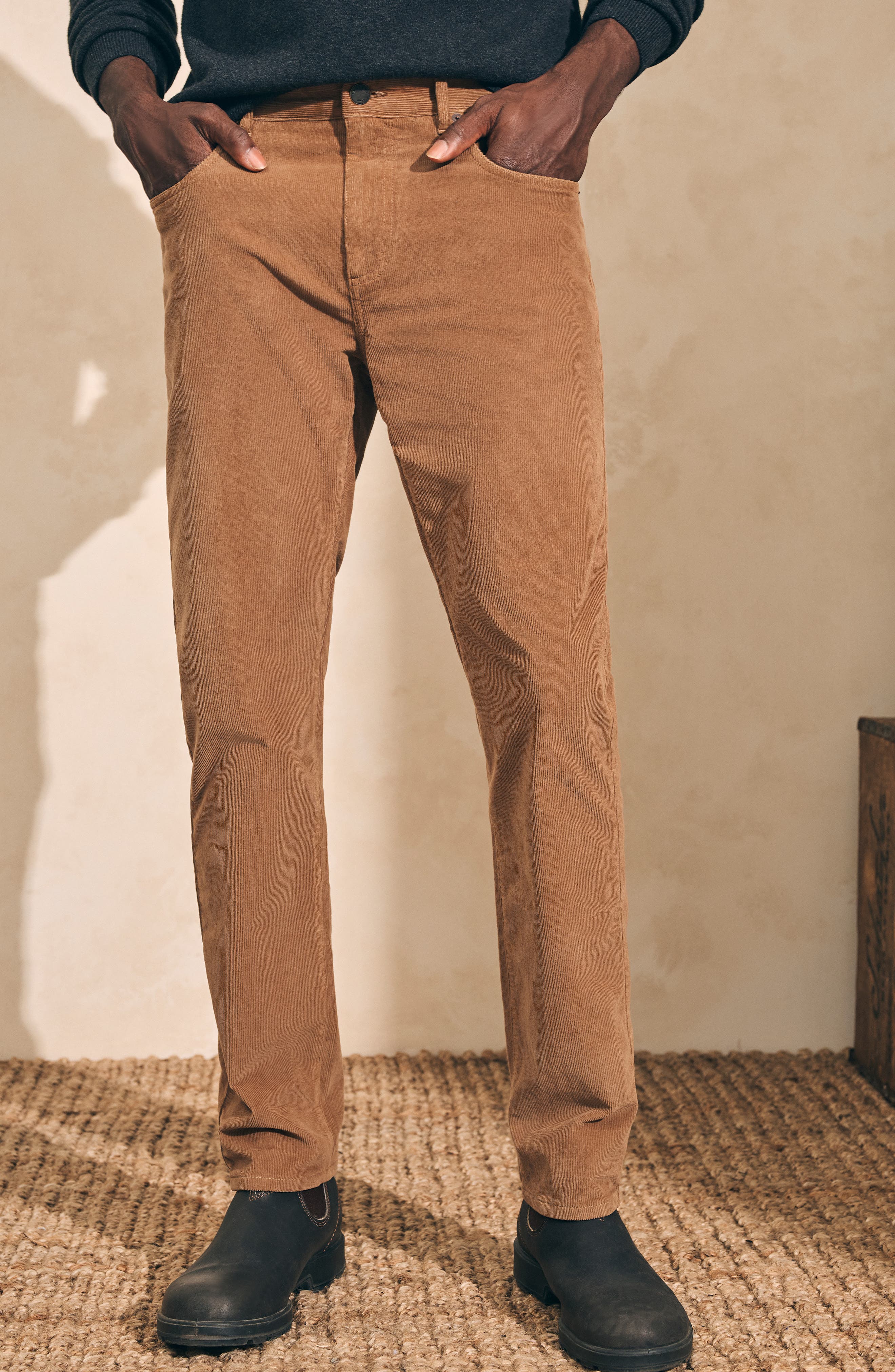 Faherty Straight Leg Stretch Corduroy Pants | Nordstromrack