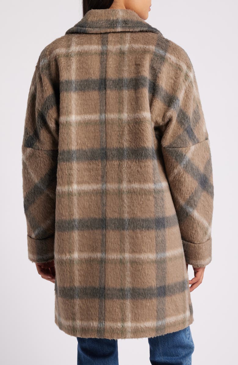 Lucky Brand Plaid Double Breasted Coat | Nordstromrack