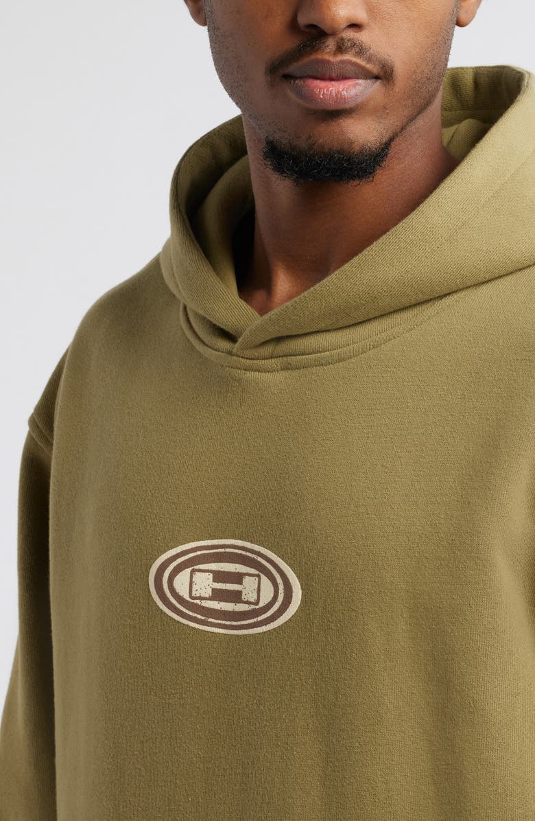 HONOR THE GIFT Oversize Raw Hem Logo Hoodie | Nordstromrack
