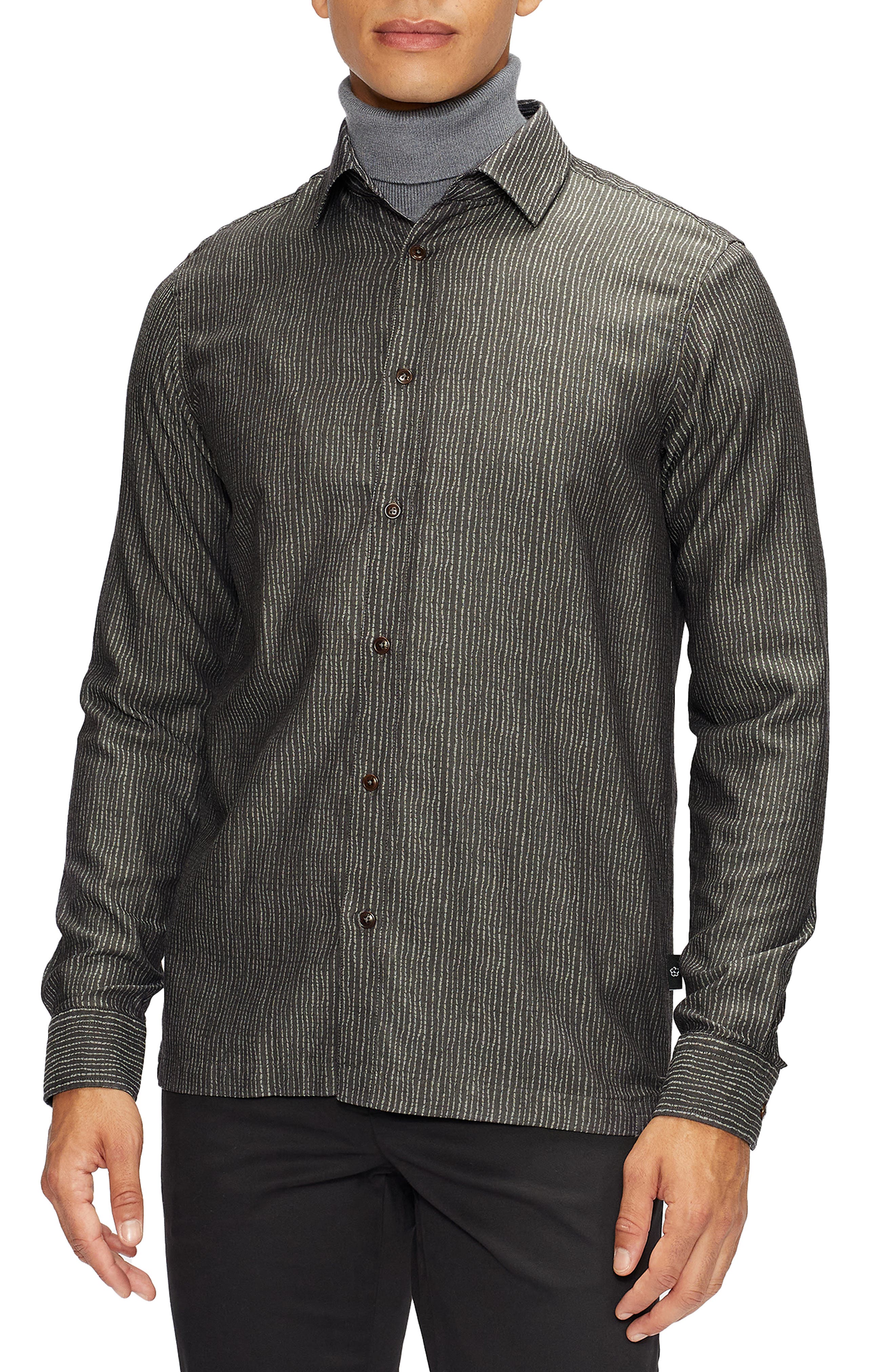 Clasrom Abstract Stripe Button-Up Shirt (Men) | Nordstromrack