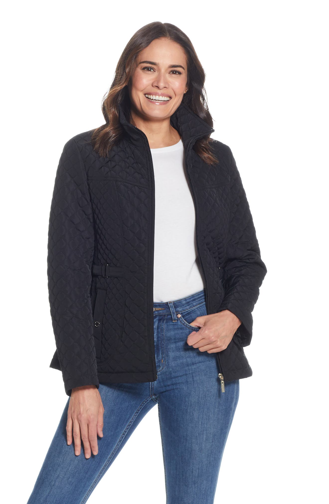 Gallery Quilted Stand Collar Jacket | Nordstrom