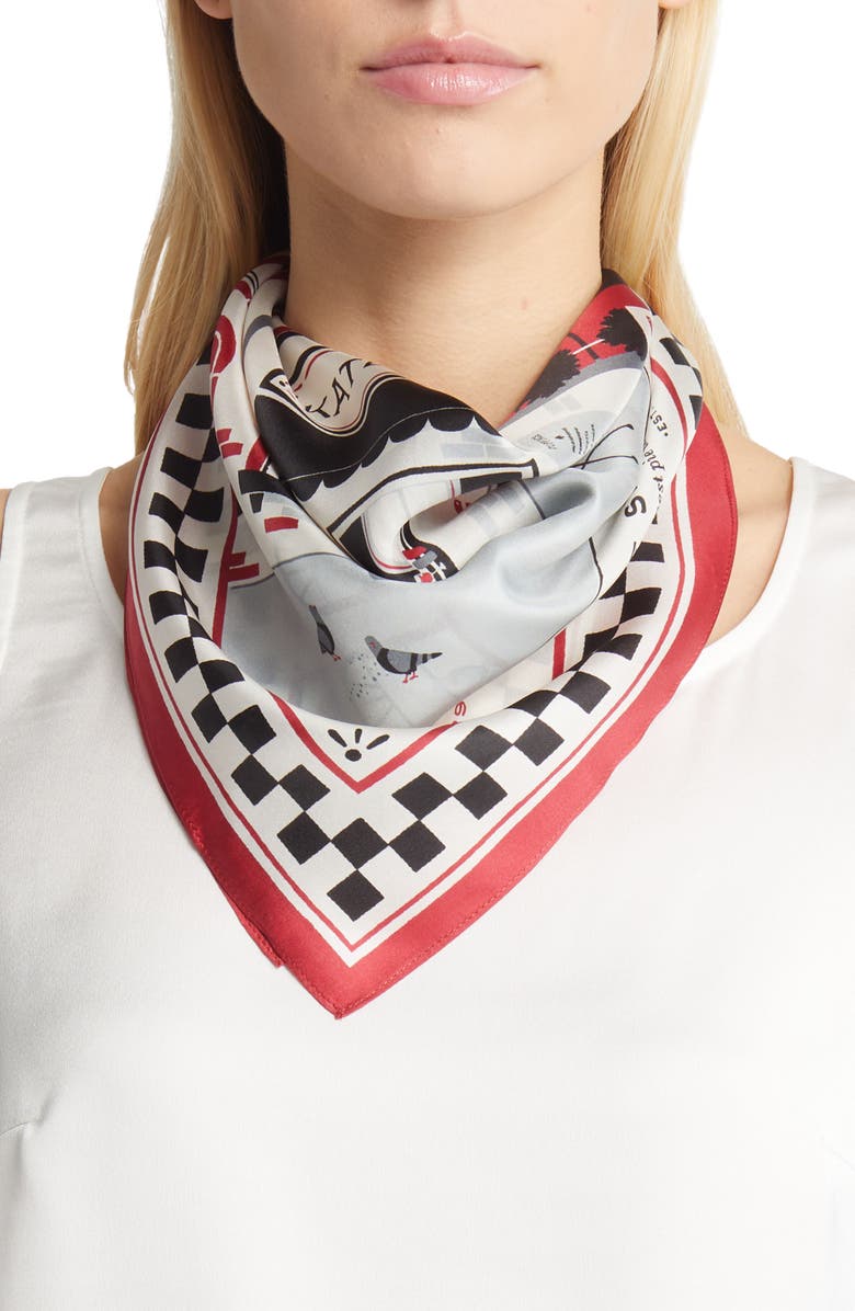 Kate Spade New York pizza box silk bandana | Nordstromrack