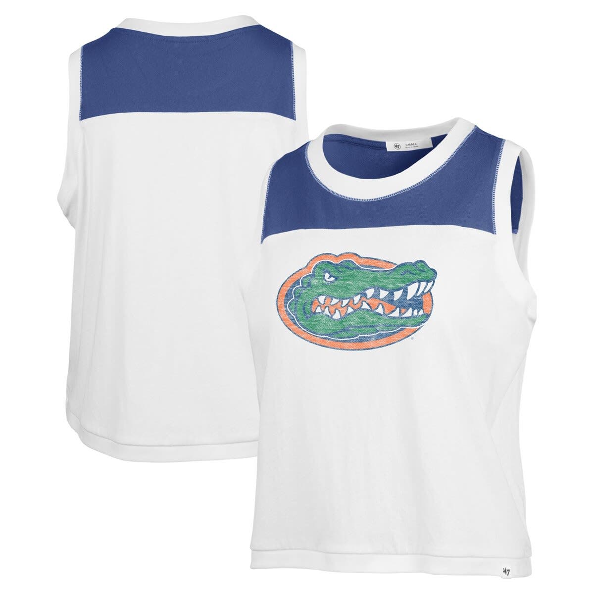 '47 Women's '47 White Florida Gators Premier Zoey Waist Length Tank Top ...