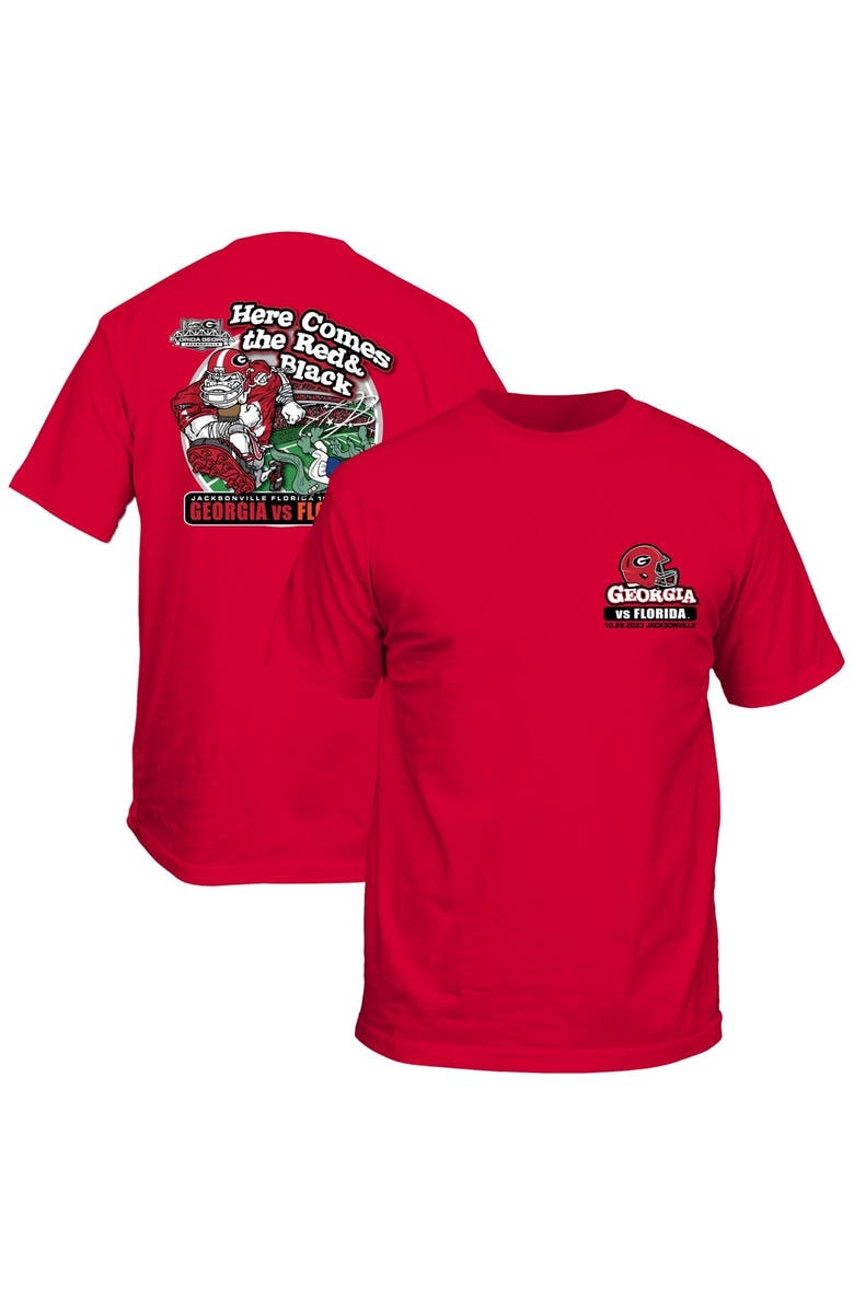 NEW WORLD GRAPHICS Men's Red Georgia Bulldogs FL/GA Rivalry Game T ...