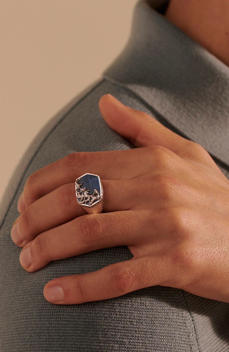 John Hardy Men's Classic Chain Keris Dagger Signet Ring | Nordstromrack