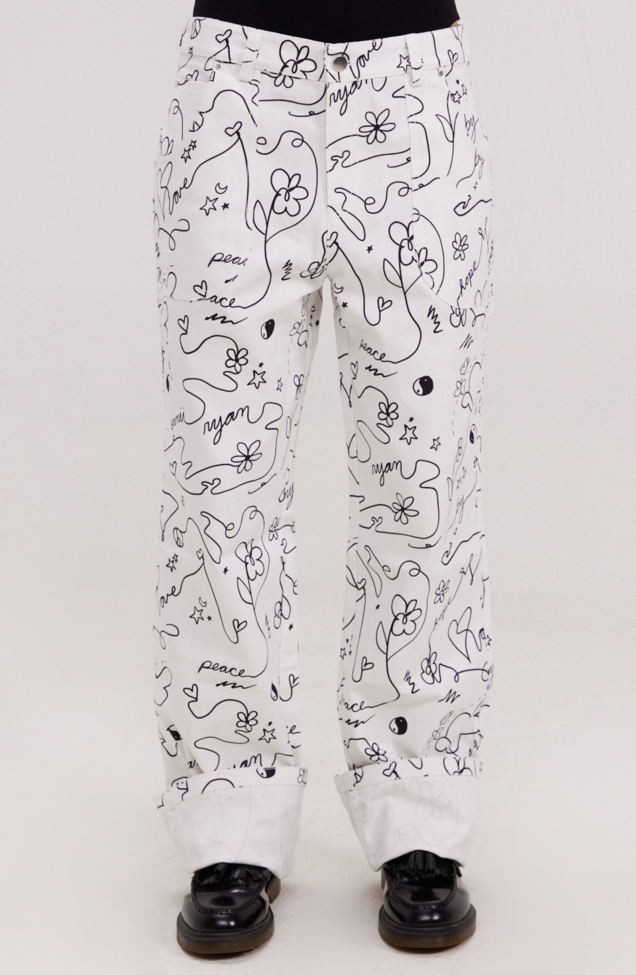 Samii Ryan Scribble Carpenter Pants | Nordstromrack