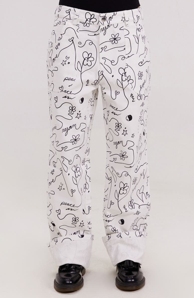 Samii Ryan Scribble Carpenter Pants | Nordstromrack