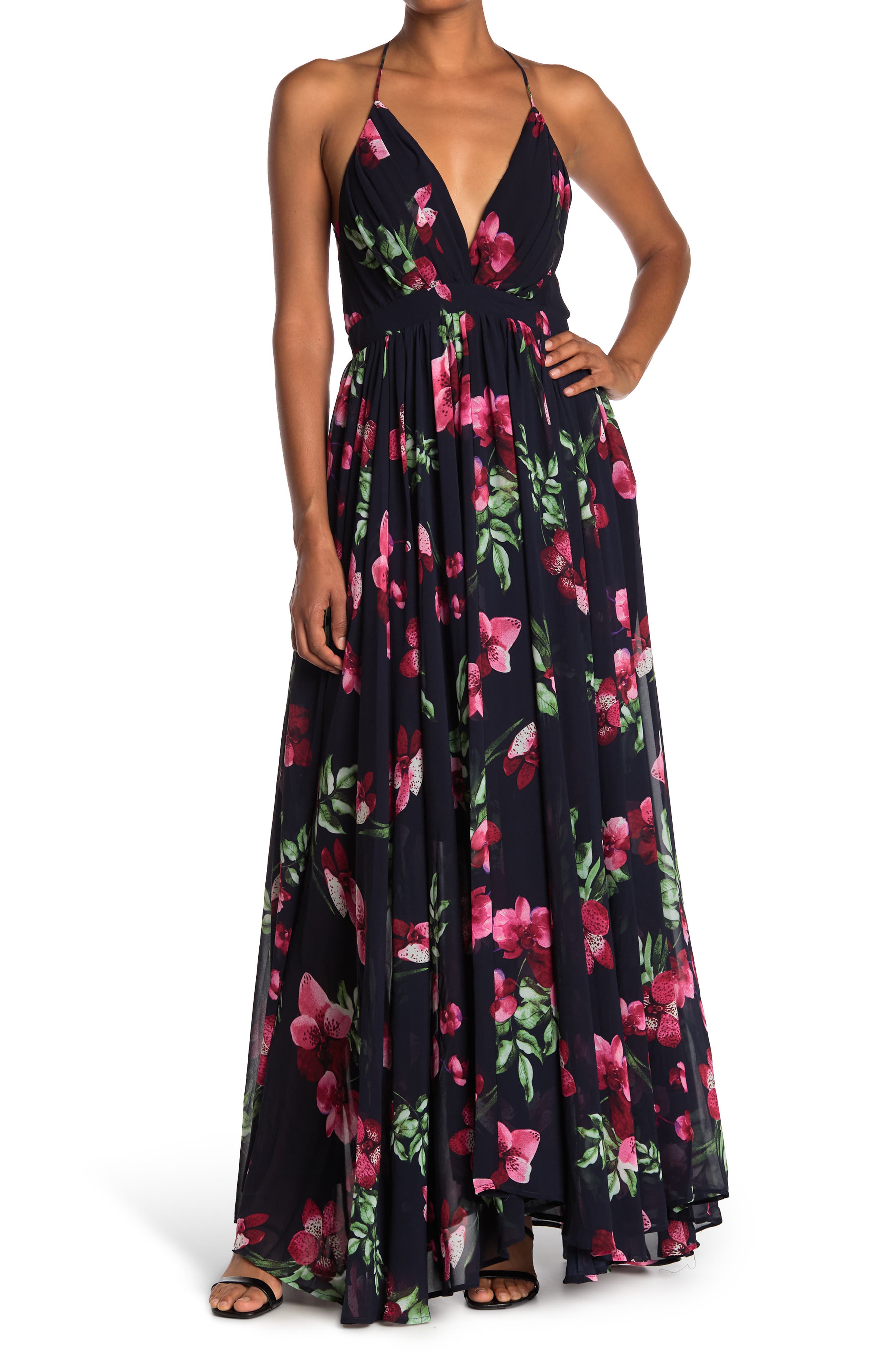 Enchanted Garden Floral Print Maxi Dress (Women) | Nordstromrack