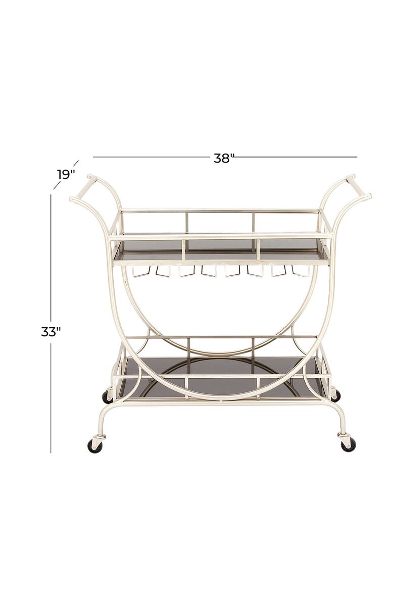 WILLOW ROW Contemporary Iron Bar Cart | Nordstromrack