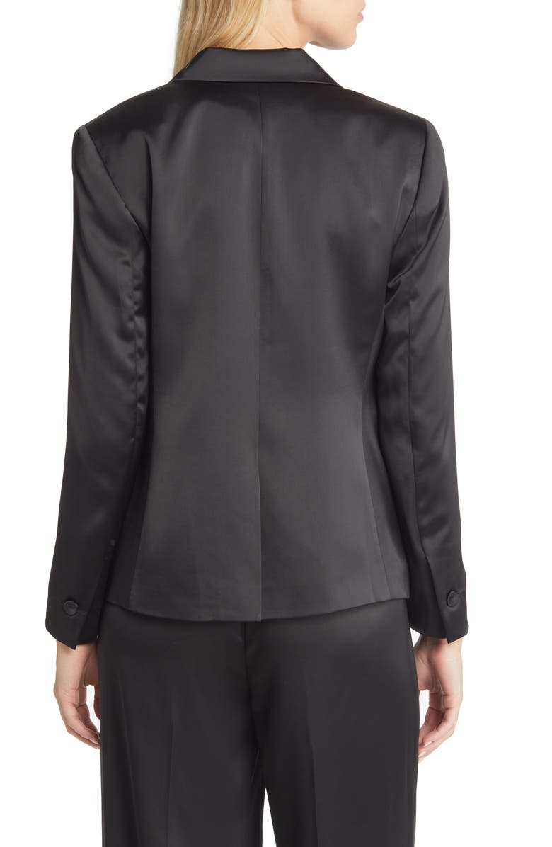 Anne Klein One-Button Satin Jacket | Nordstrom