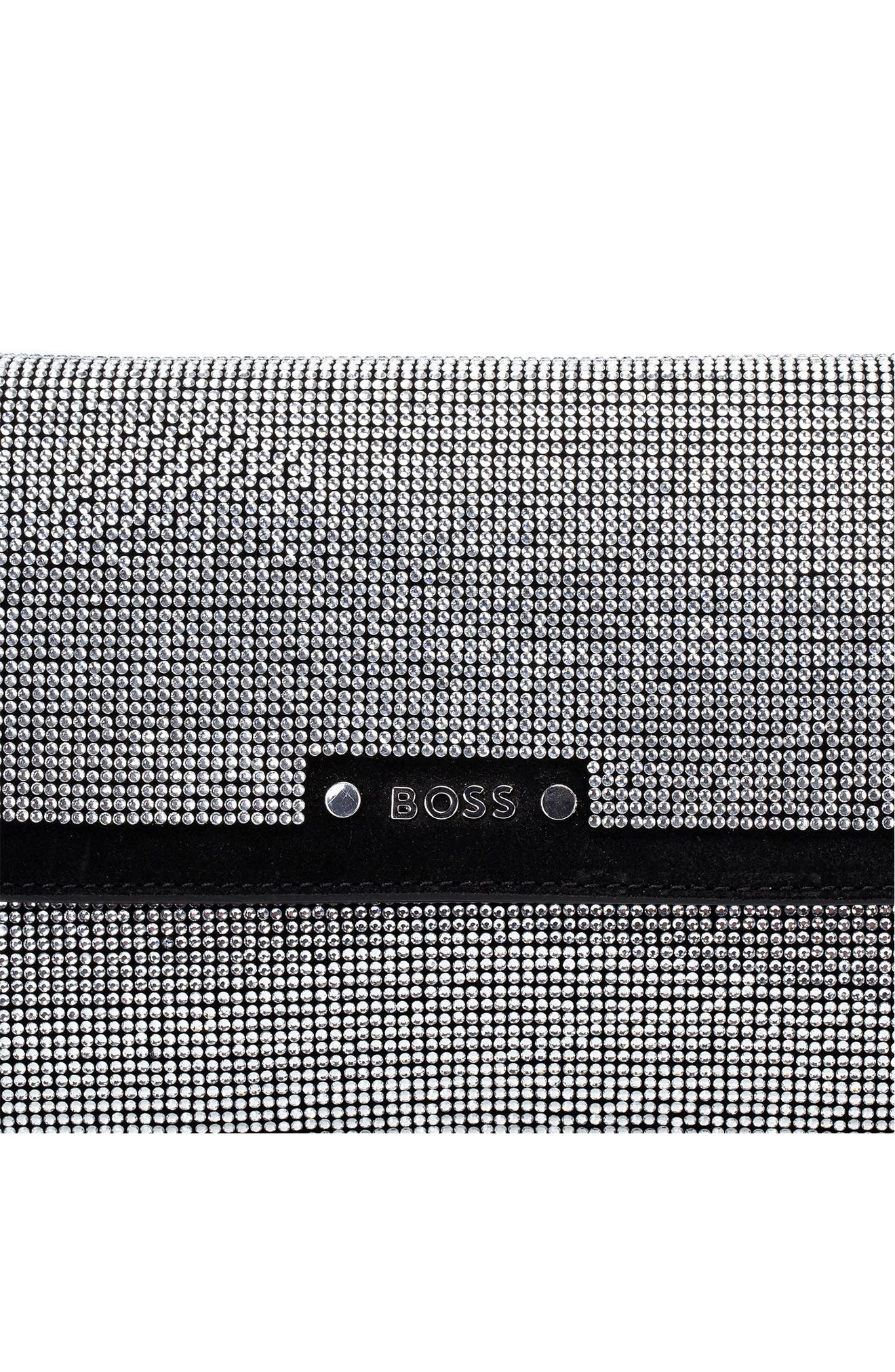 BOSS Mini Cindy Embellished Leather Crossbody Bag | Nordstrom