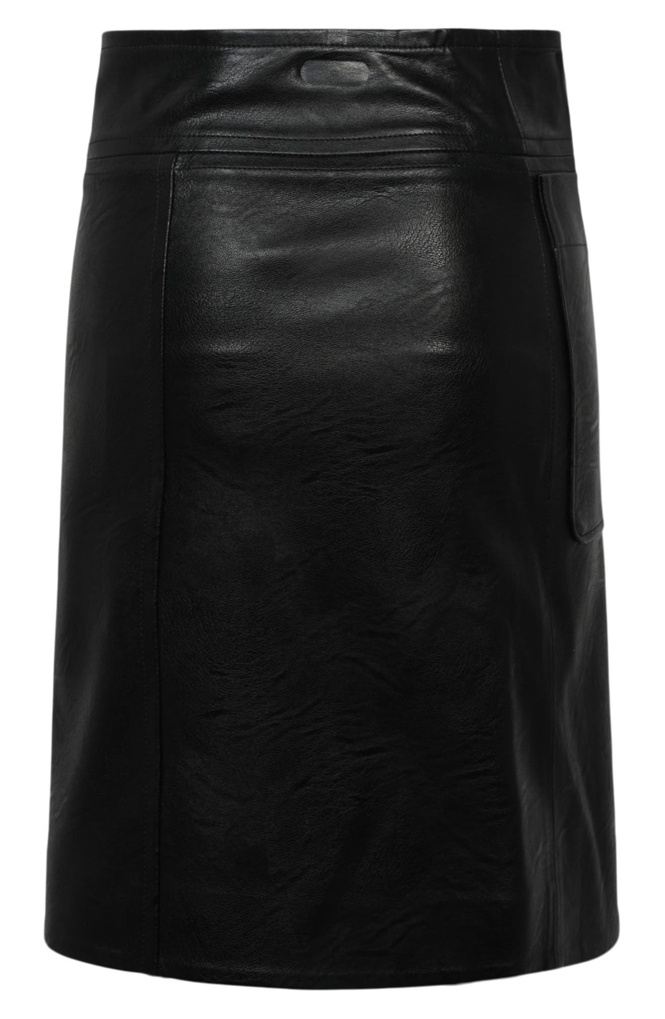 Stella McCartney Carly Faux Leather Skirt | Nordstromrack