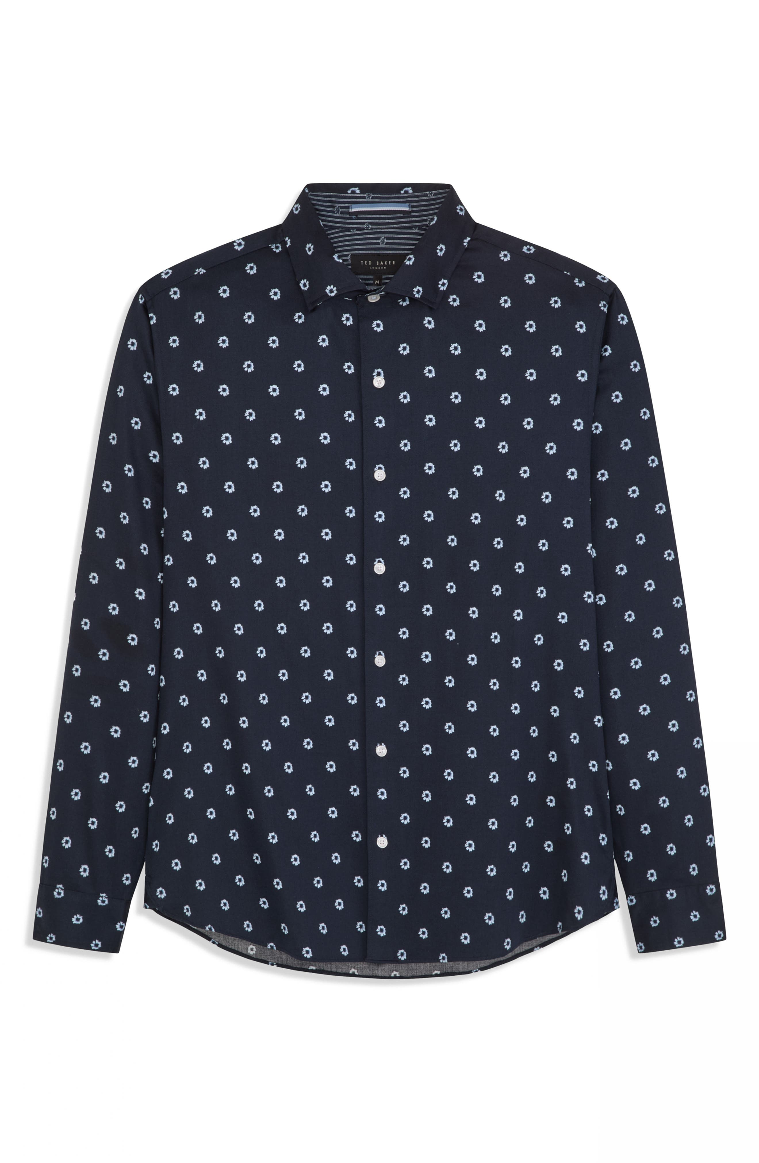 Soren Daisy Print Stretch Cotton Dress Shirt (Men) | Nordstromrack