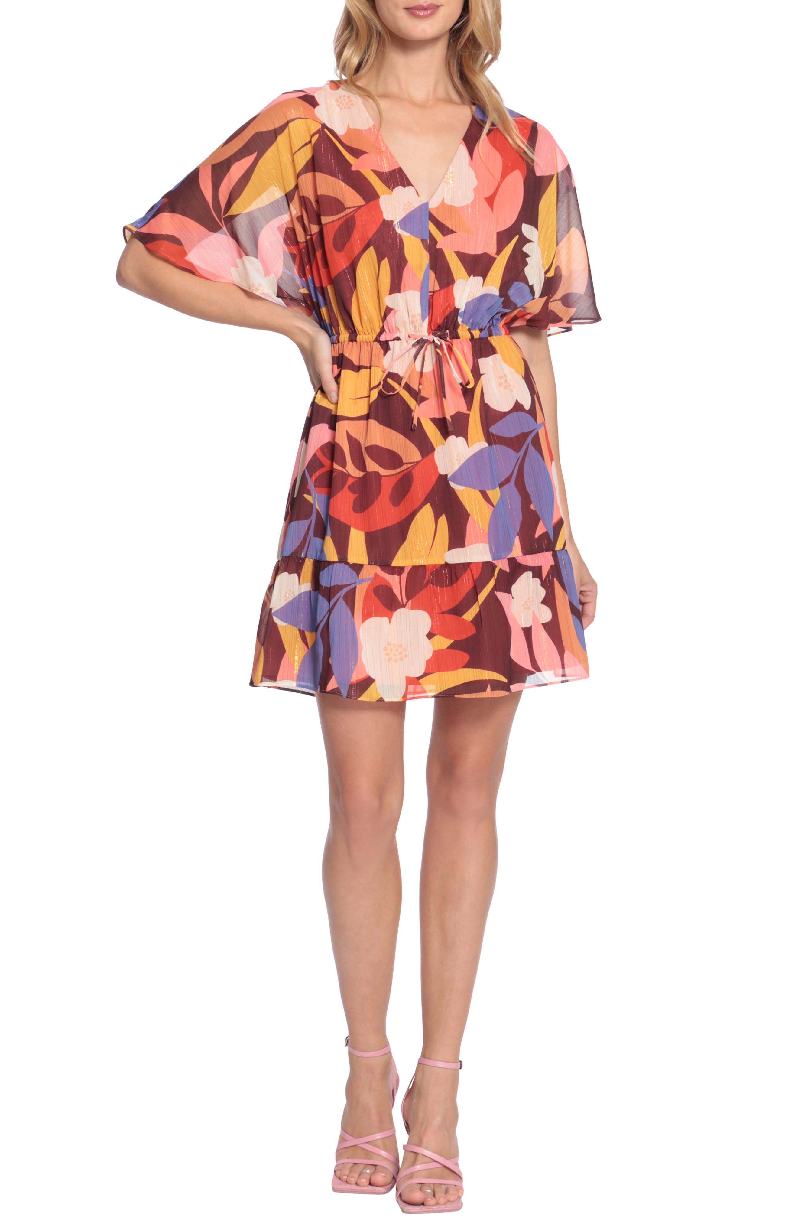 Donna Morgan Tie Waist Mini Dress | Nordstromrack