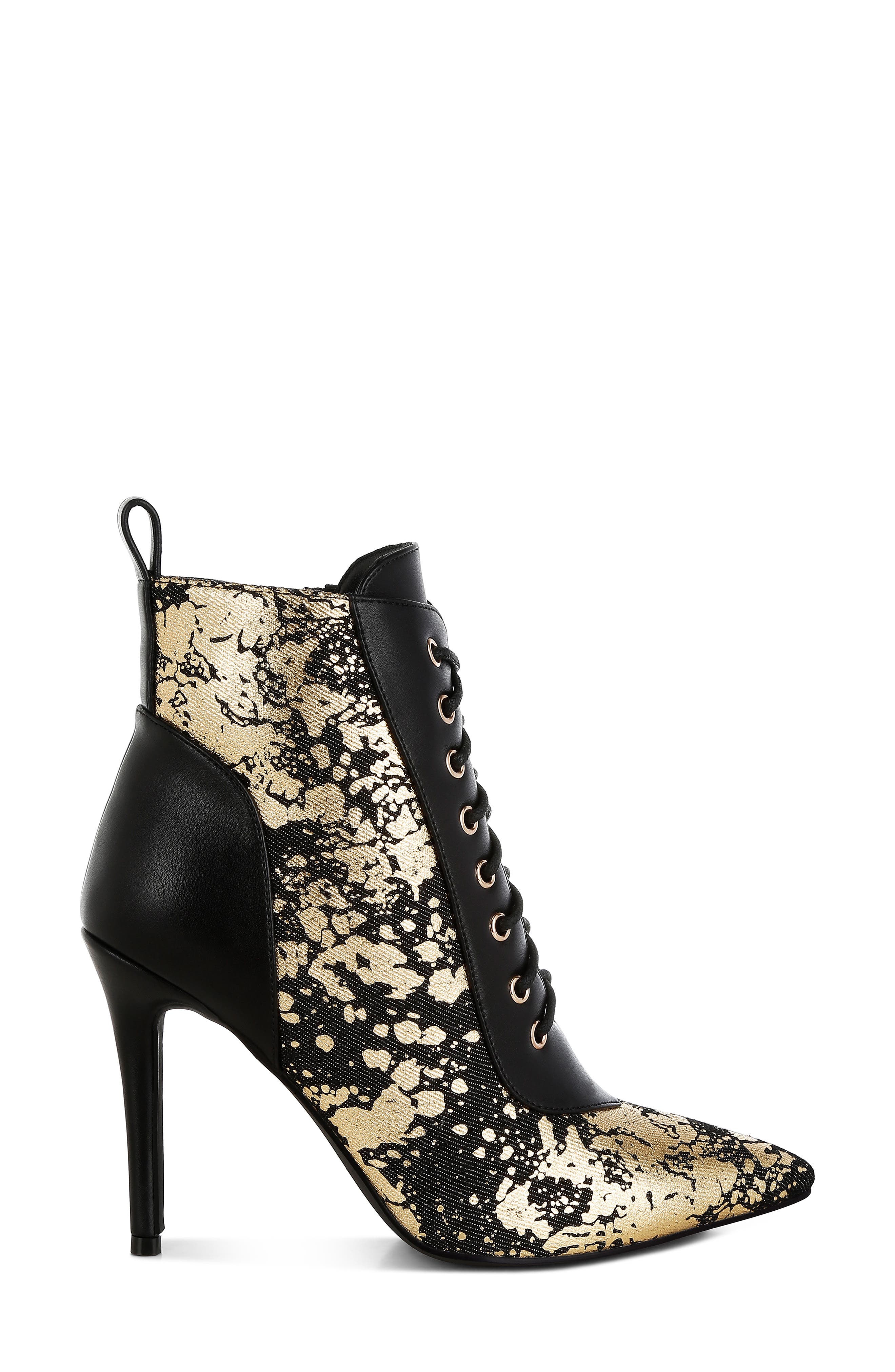 LONDON RAG Metallic Splatter Stiletto Boot (Women) | Nordstromrack