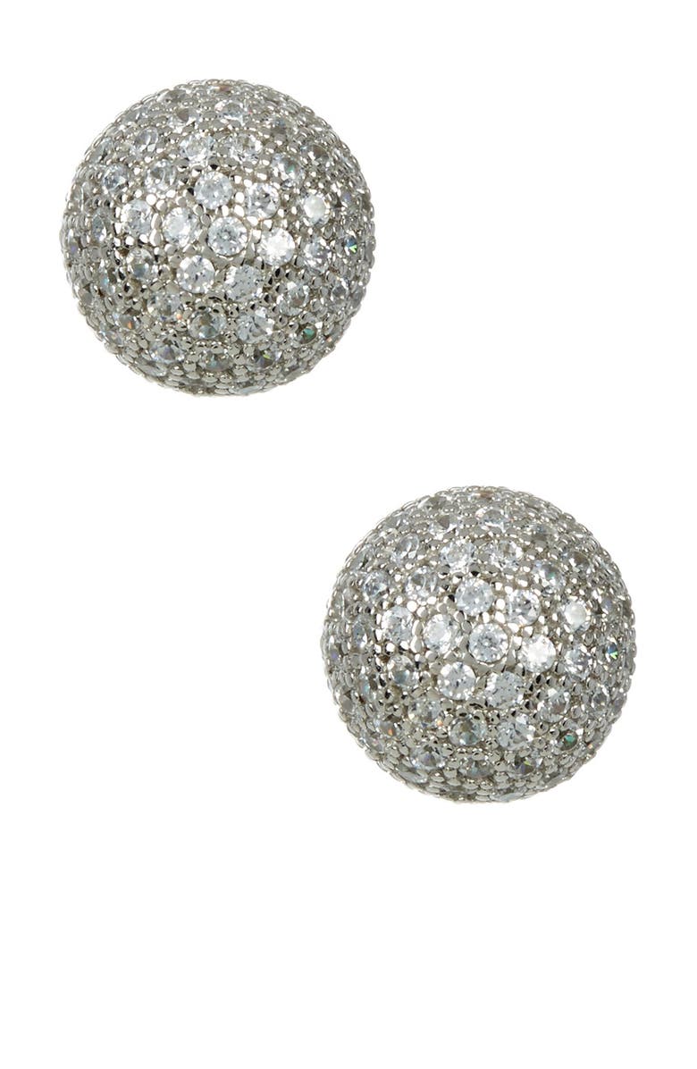 SUZY LEVIAN Sterling Silver CZ Ball Stud Earrings | Nordstromrack