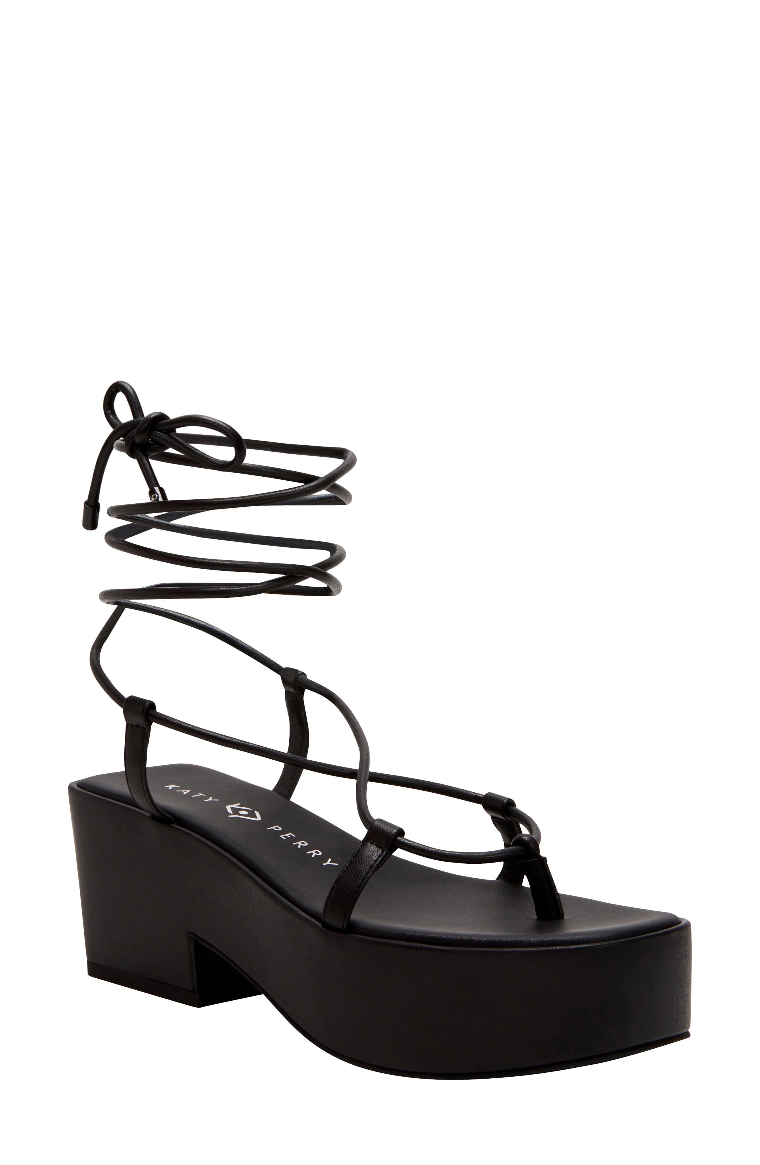 Katy Perry The Busy Bee Ankle Wrap Platform Sandal (Women) | Nordstromrack