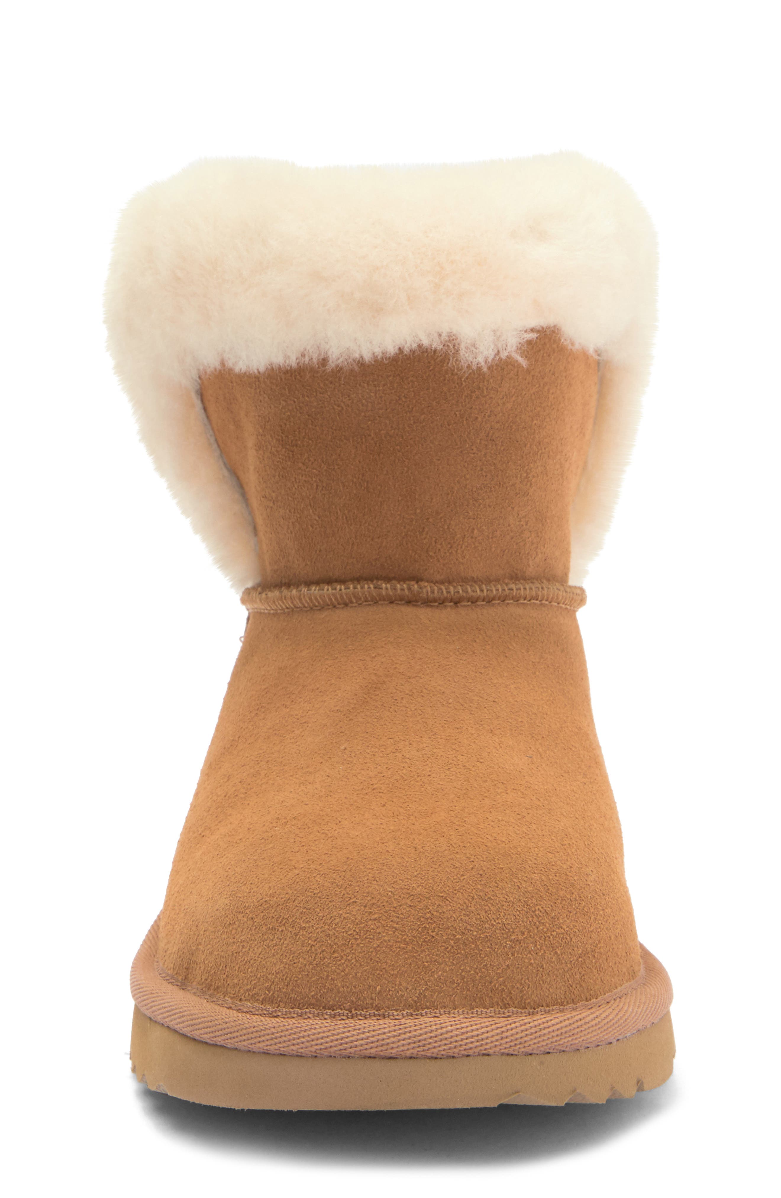 UGG® Kids' Saniya Genuine Shearling Collar Boot | Nordstromrack
