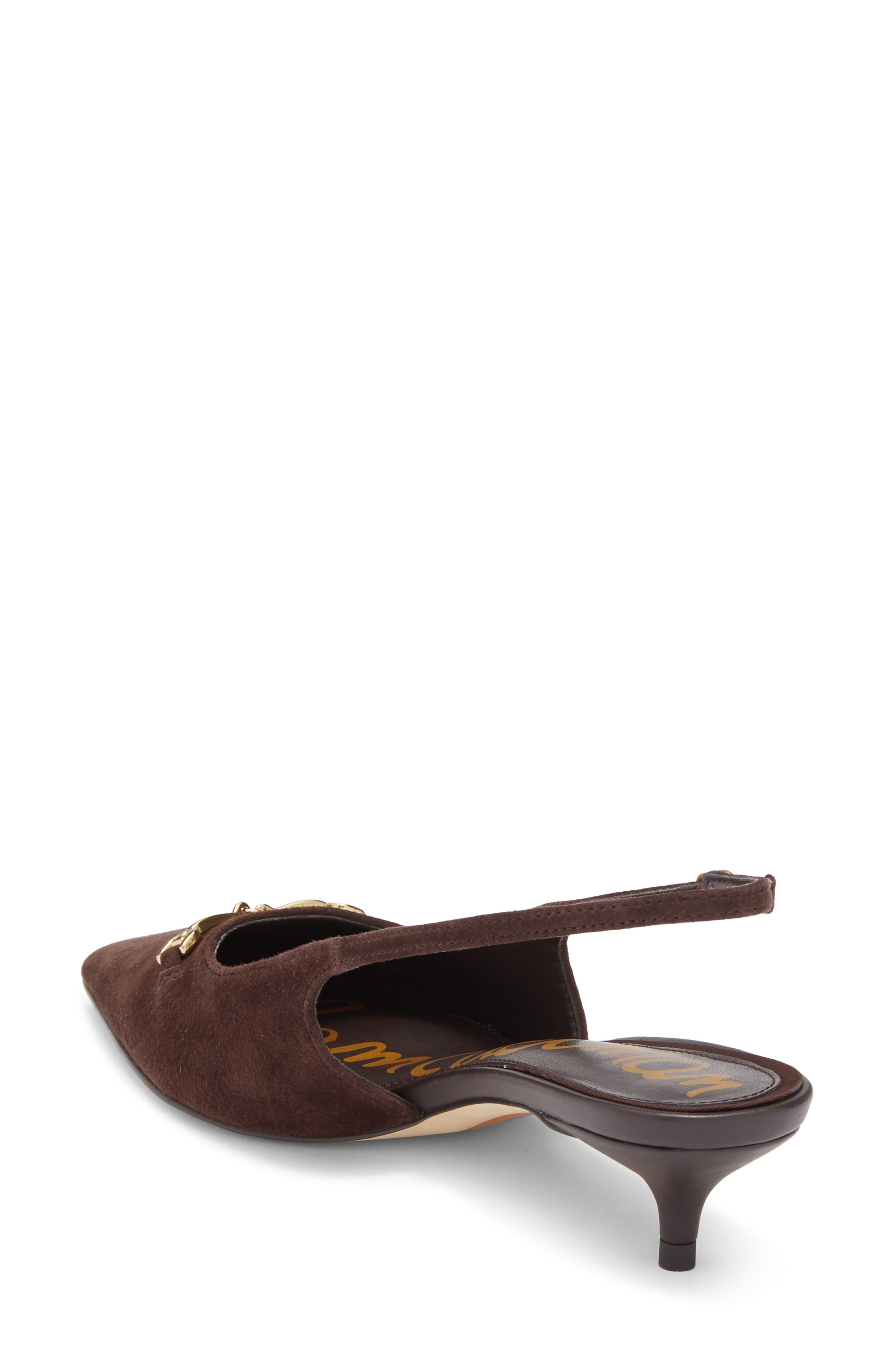 Farrah Kitten Heel Pointed Toe Slingback Pump (Women) | Nordstromrack