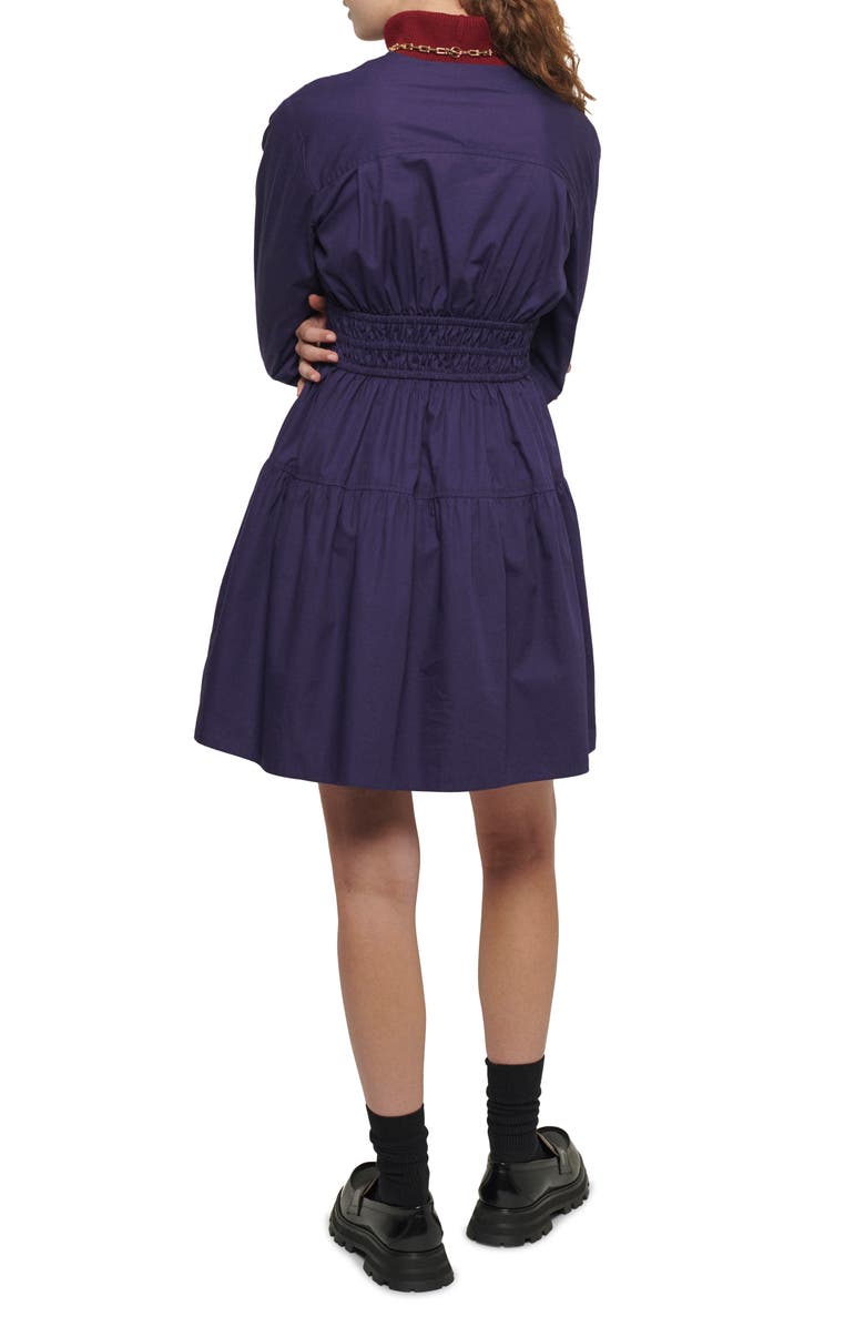 Derek Lam 10 Crosby Emma Smocked Waist Long Sleeve Dress | Nordstromrack