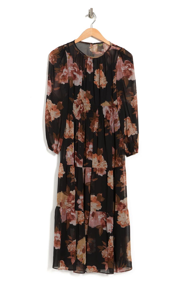 Taylor Dresses Patterned Chiffon Dress | Nordstromrack