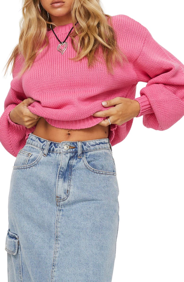 Princess Polly Harmony Balloon Sleeve Sweater | Nordstromrack