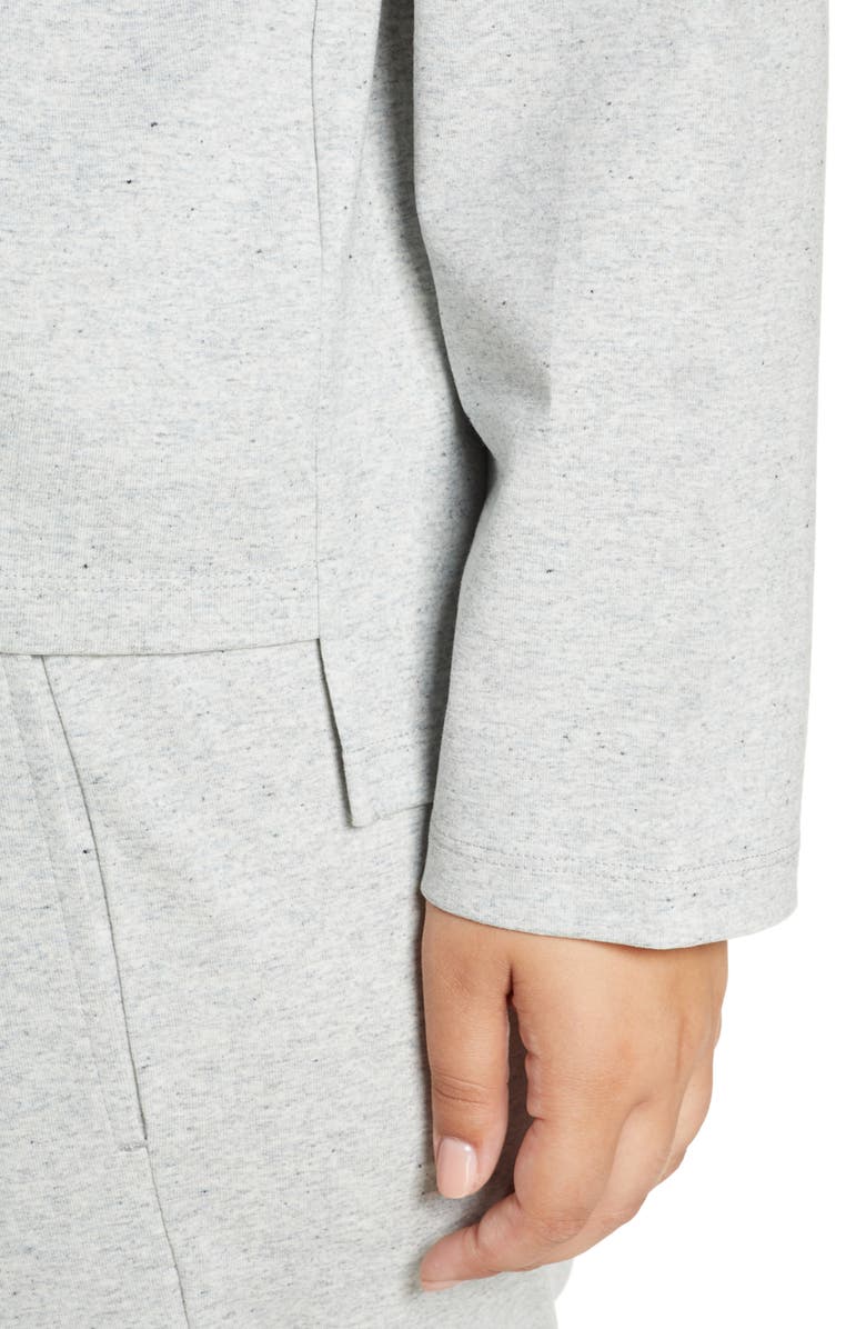 Eileen Fisher Jewel Neck Melangé Box Top | Nordstrom