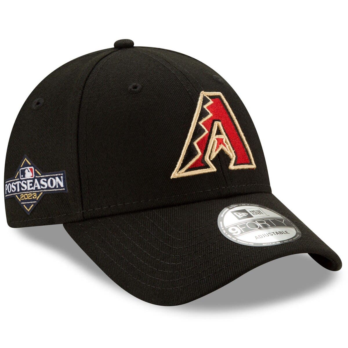 New Era Men's New Era Black Arizona Diamondbacks 2023 Postseason 9FORTY ...