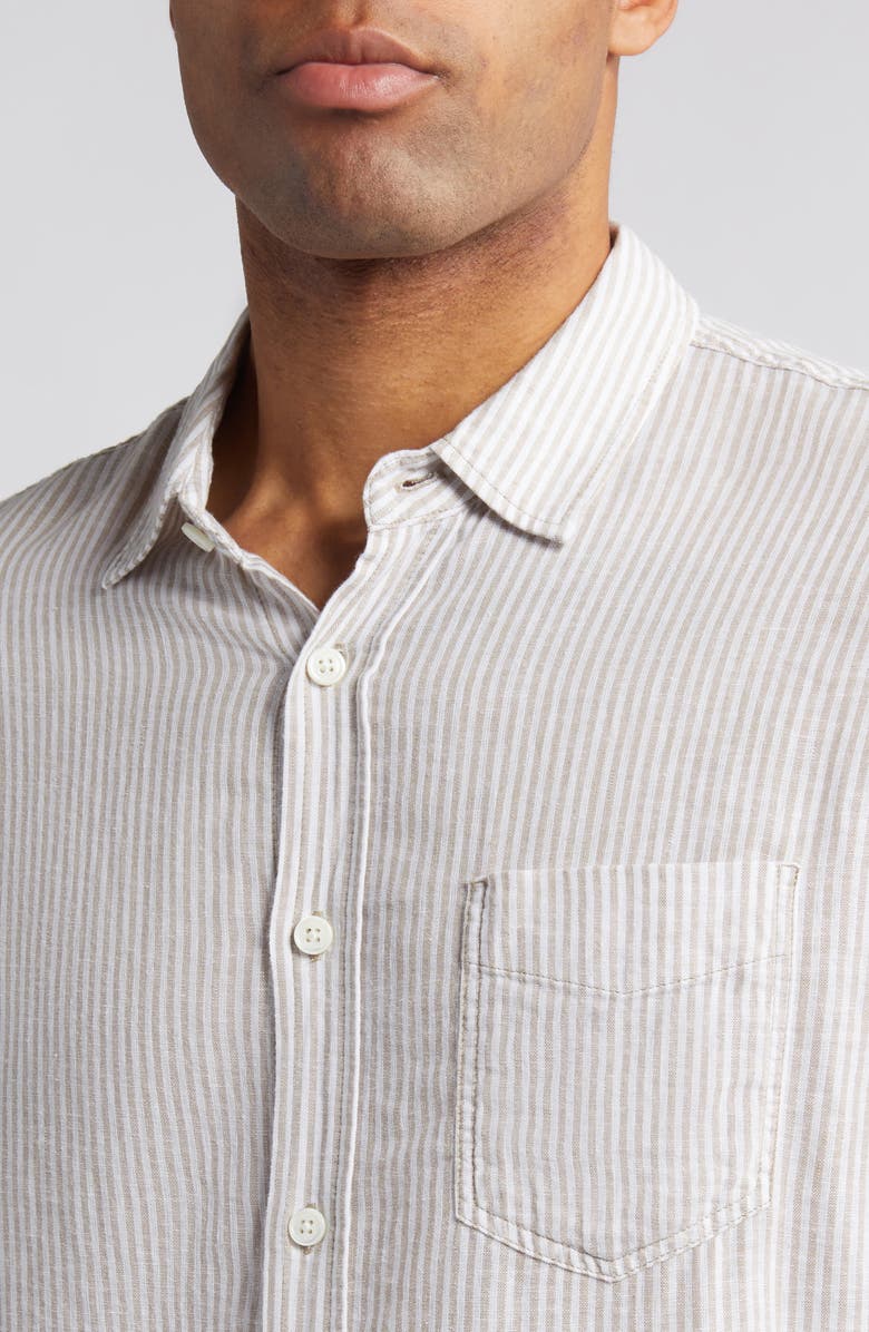 Rails Connor Stripe Linen Blend Button-Up Shirt | Nordstrom
