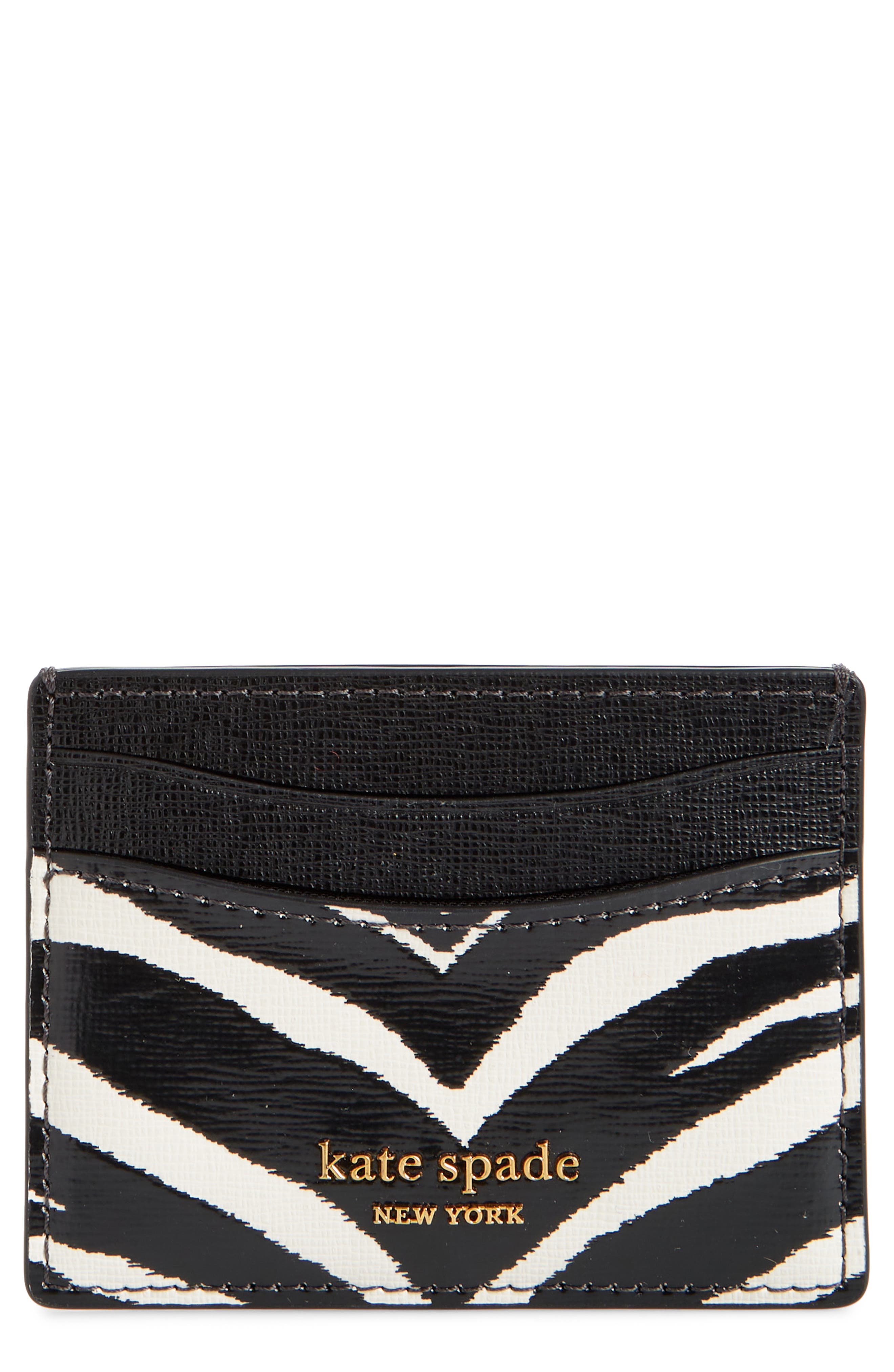 Kate Spade New York morgan zebra stripe card wallet | Nordstromrack