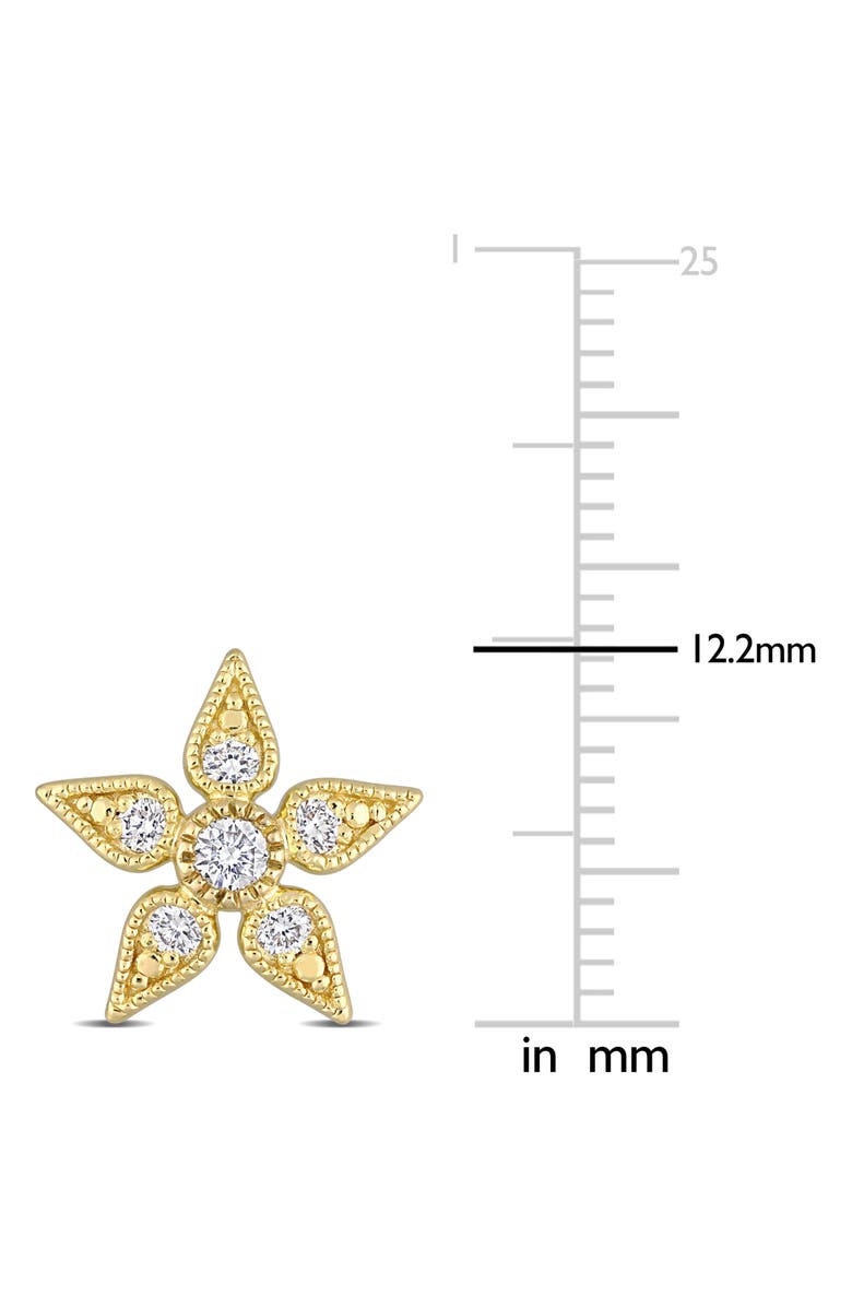 Created Forever Lab Grown Diamond Floral Stud Earrings - 0.36ct ...