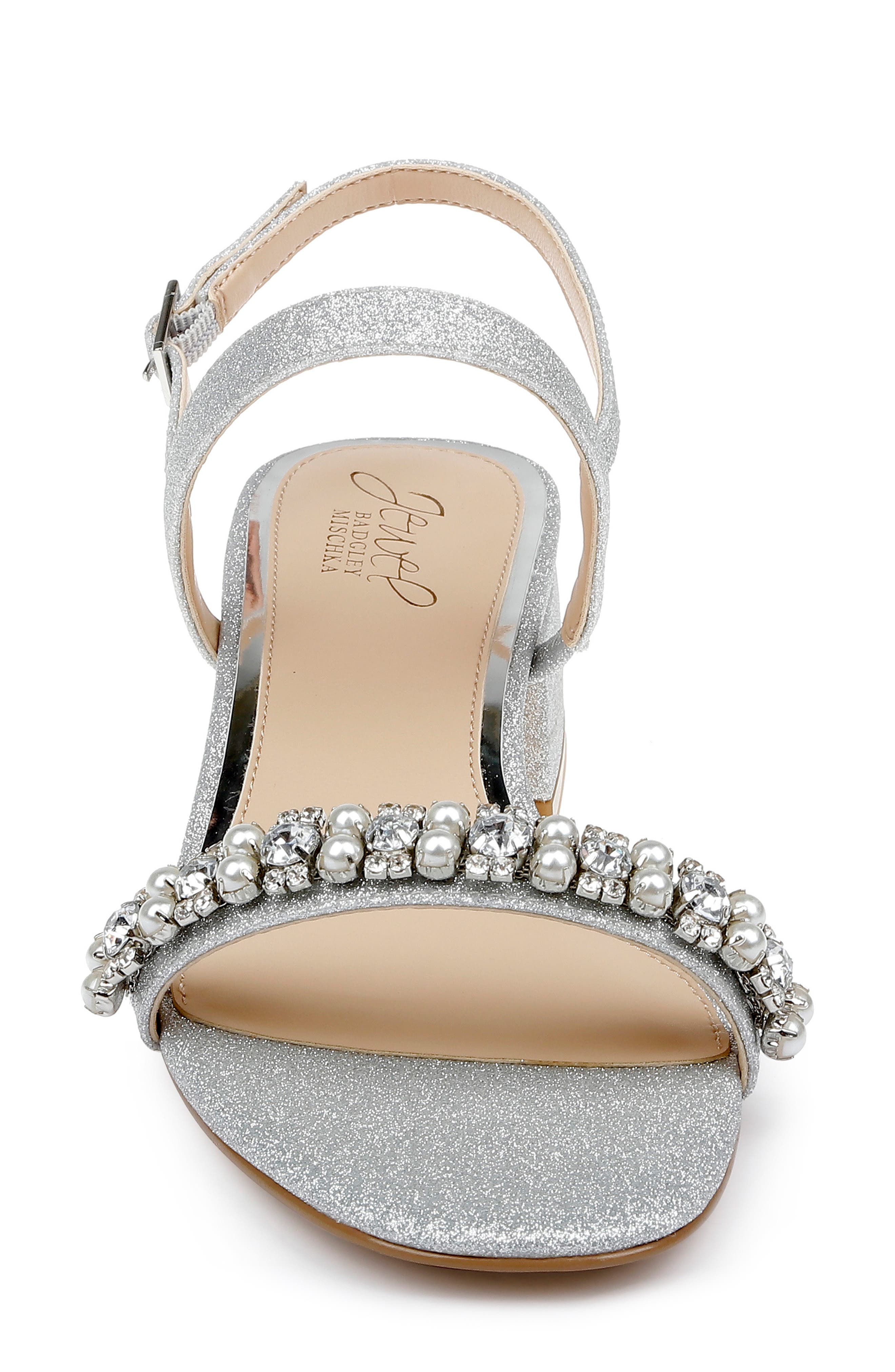 Jewel Badgley Mischka Autumn Block Heel Sandal (Women) | Nordstromrack