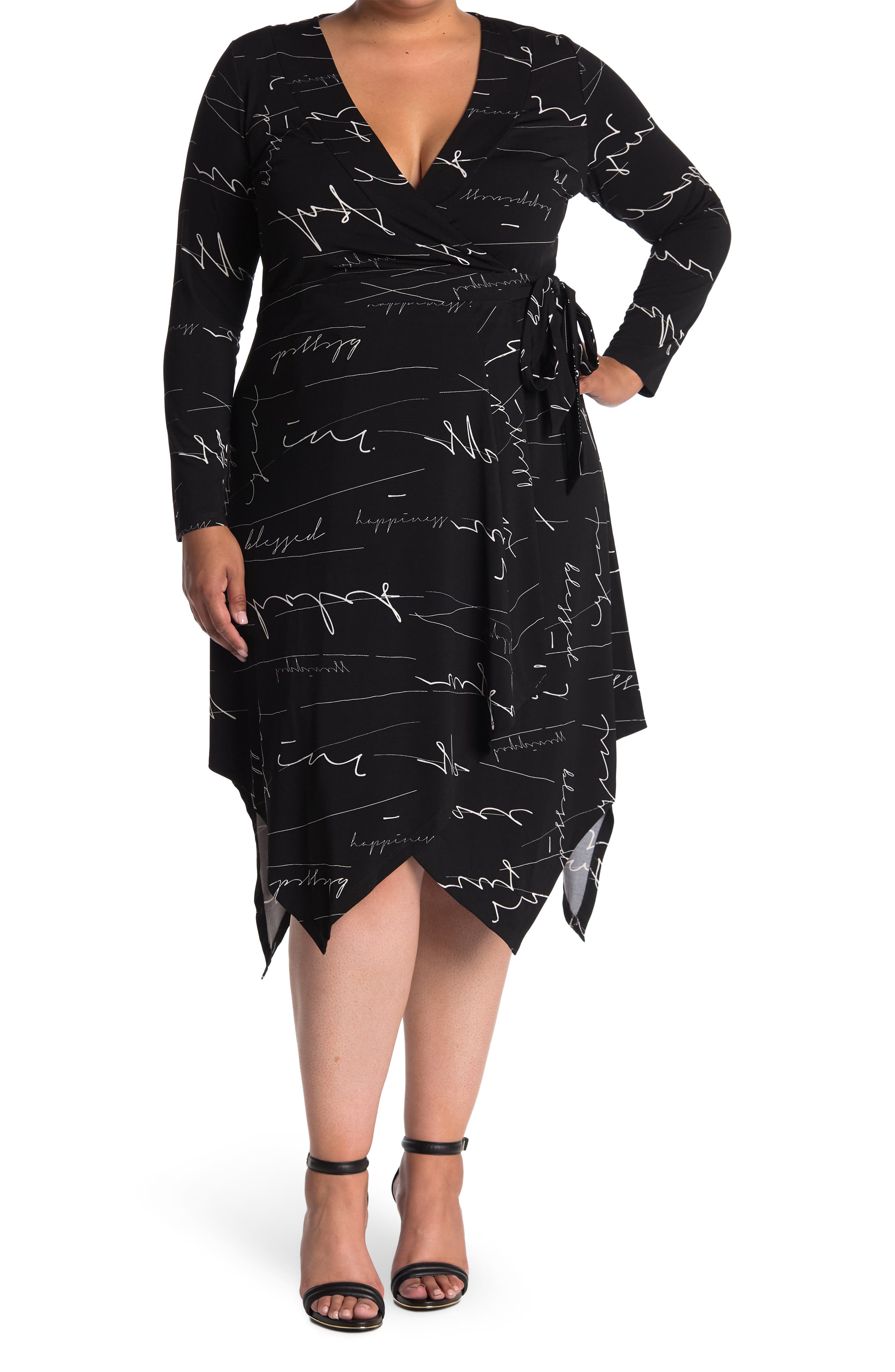 AVENUE Sofia Print Wrap Dress | Nordstromrack
