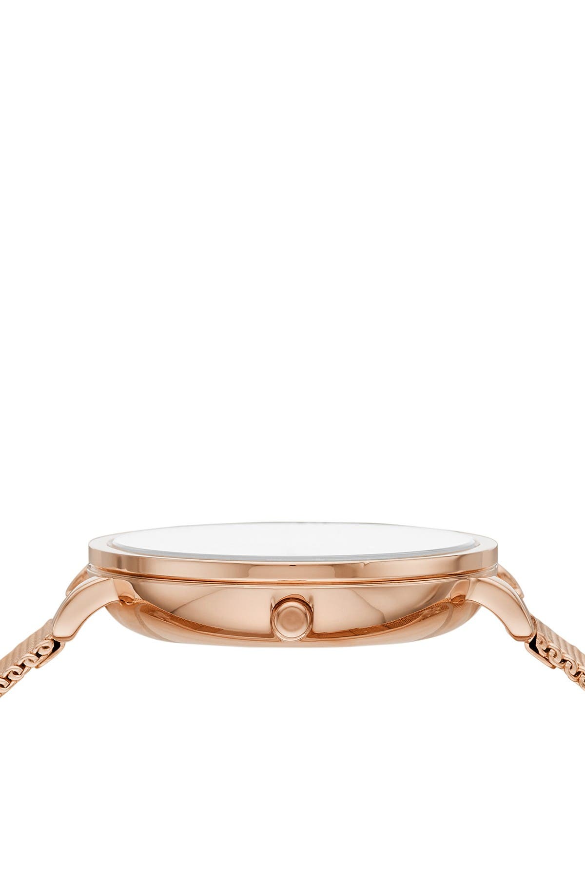 Skagen Women's Hagen Rose Gold-Tone Mesh Bracelet Watch, 34mm ...
