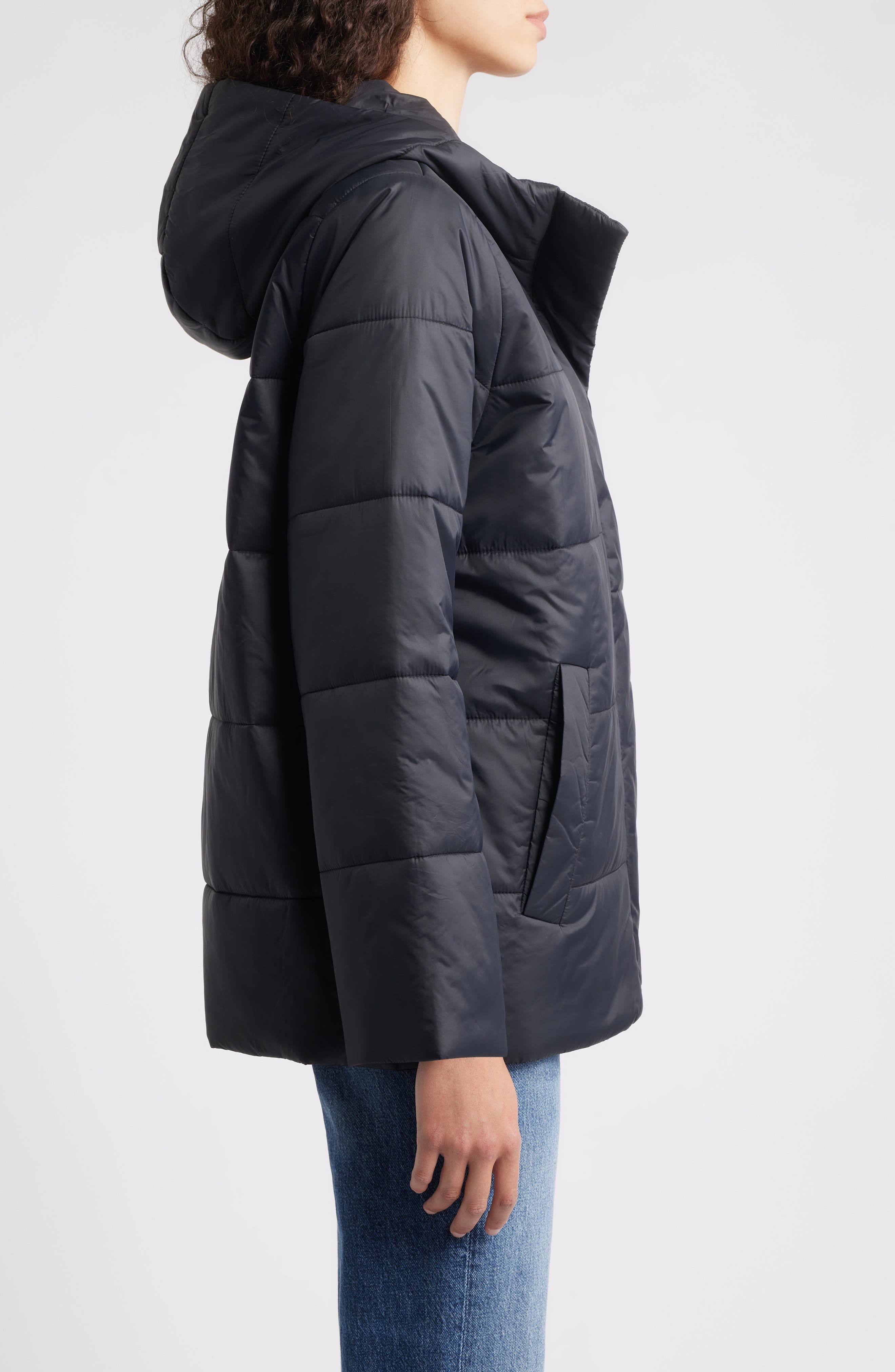 Eileen Fisher Hooded Puffer Jacket | Nordstrom