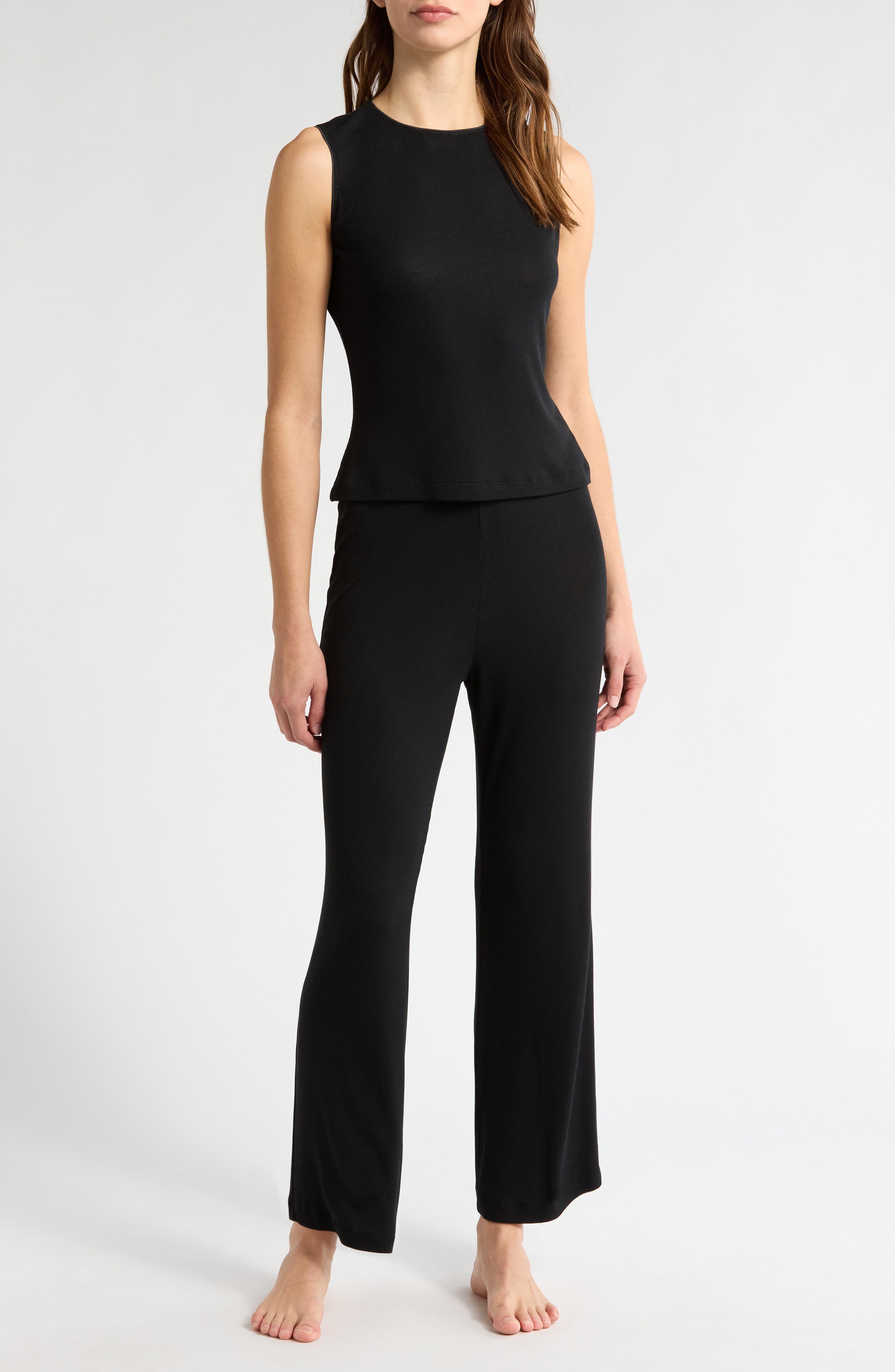 Natori Essentials Sleeveless Rib Pajamas | Nordstrom