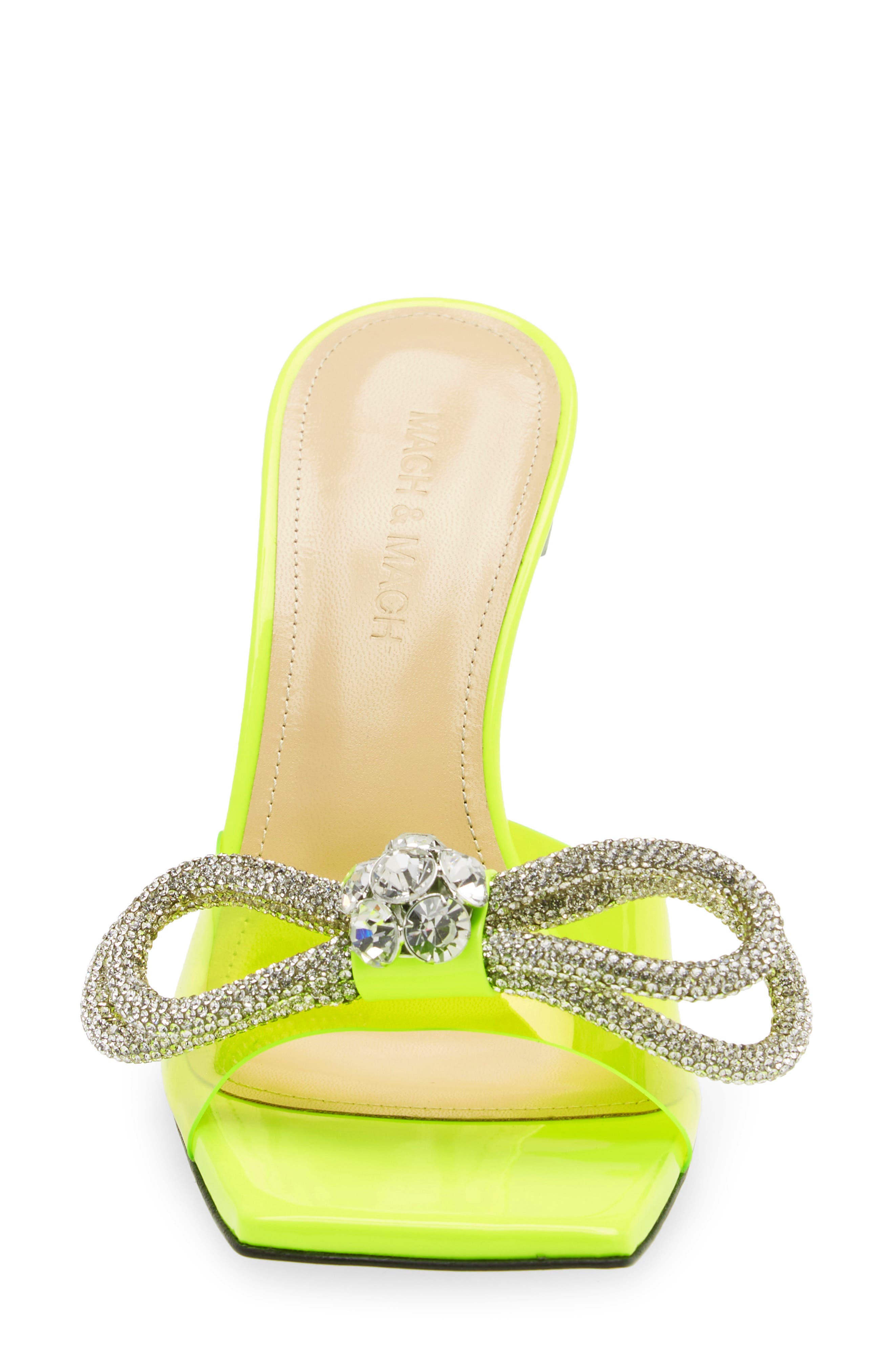 Mach & Mach Double Bow Translucent Slide Sandal (Women) | Nordstromrack