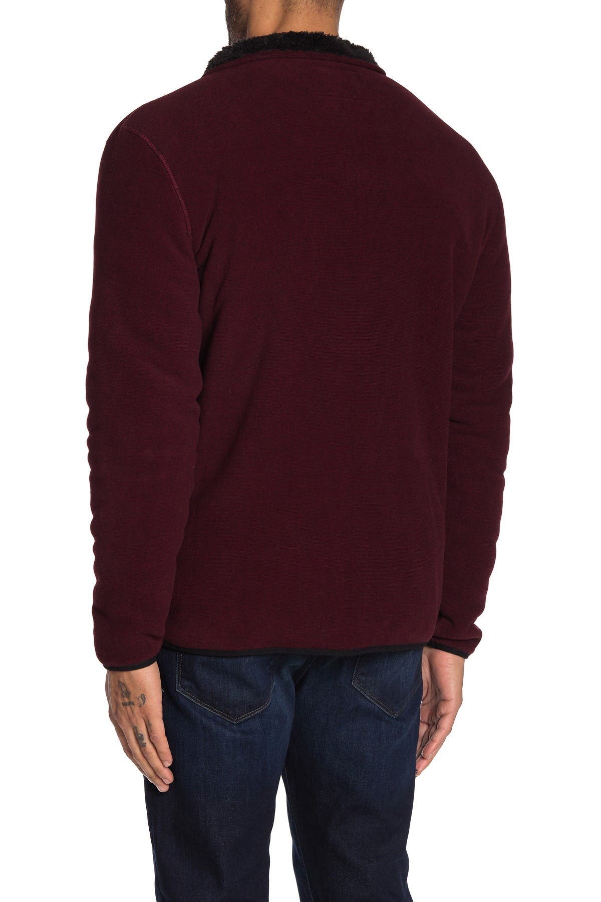 Weatherproof® Faux Shearling Lined Funnel Neck Jacket | Nordstromrack