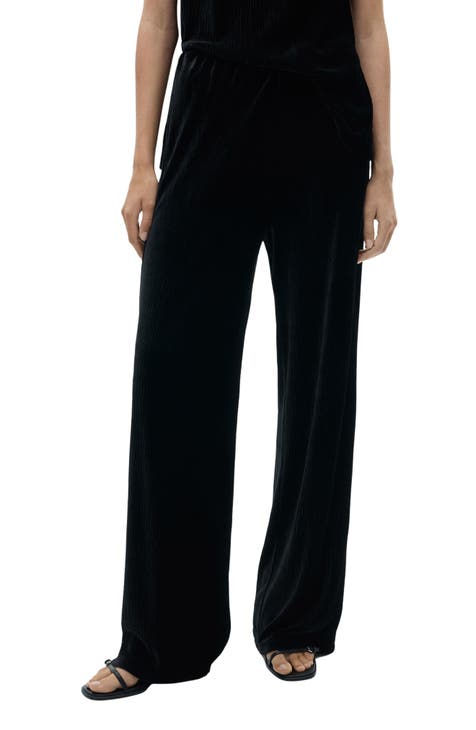 Women's Velvet Black Pants | Nordstrom
