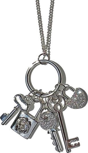 9Design Lock & Key Charm Pendant Necklace | Nordstromrack