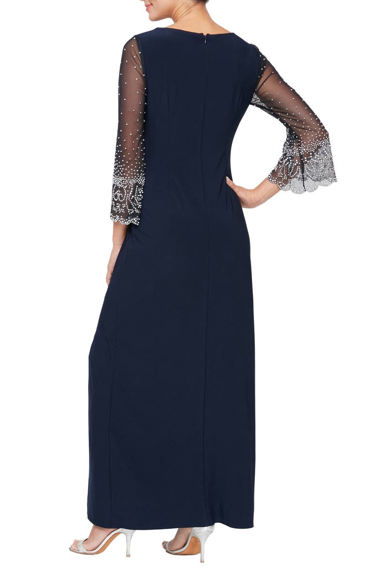 Alex Evenings Beaded Long Sleeve Gown | Nordstromrack