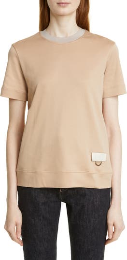 Agnona Logo Patch Cotton T-Shirt | Nordstrom