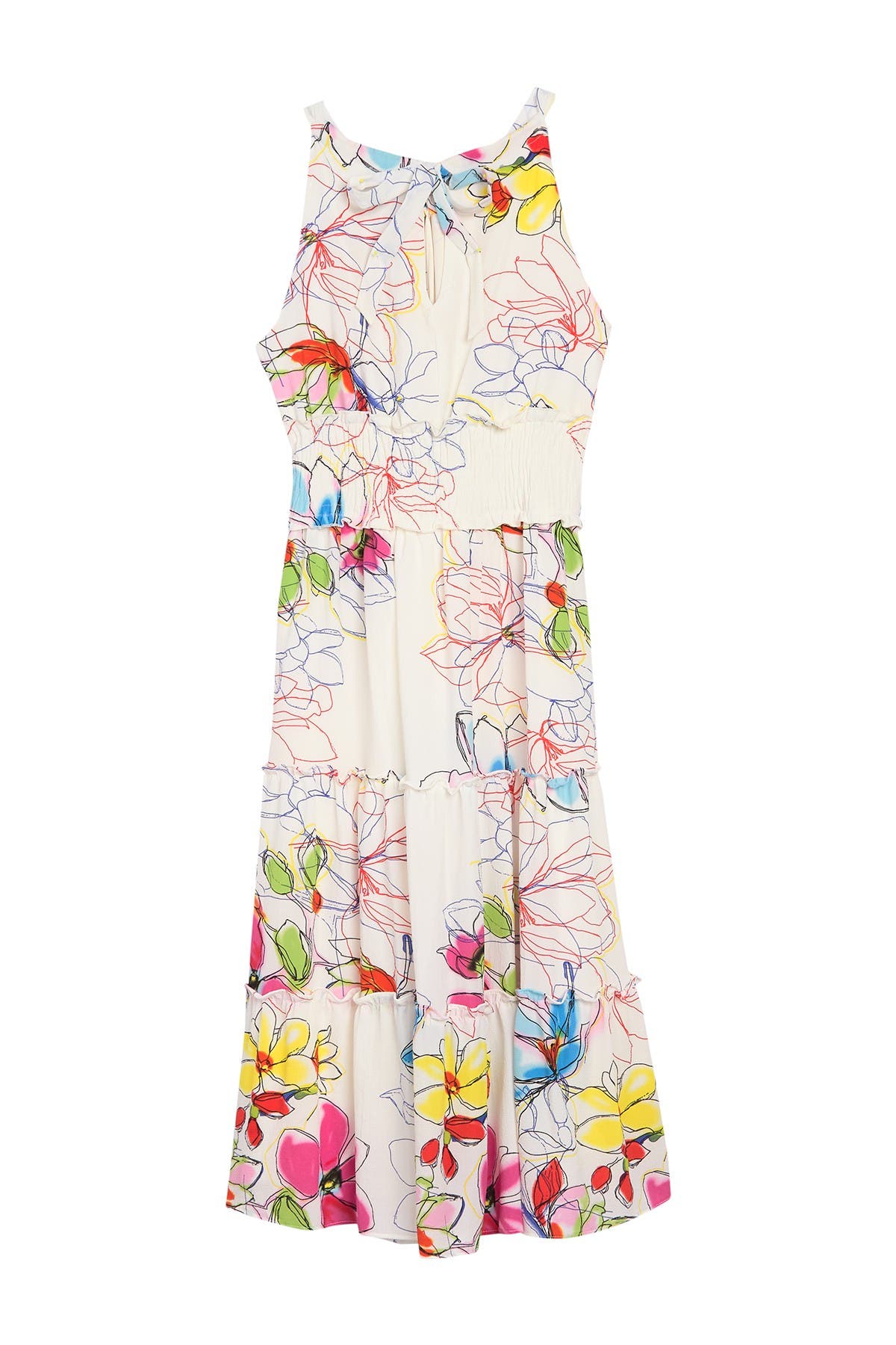Gabby Skye Floral Halter Neck Dress | Nordstromrack