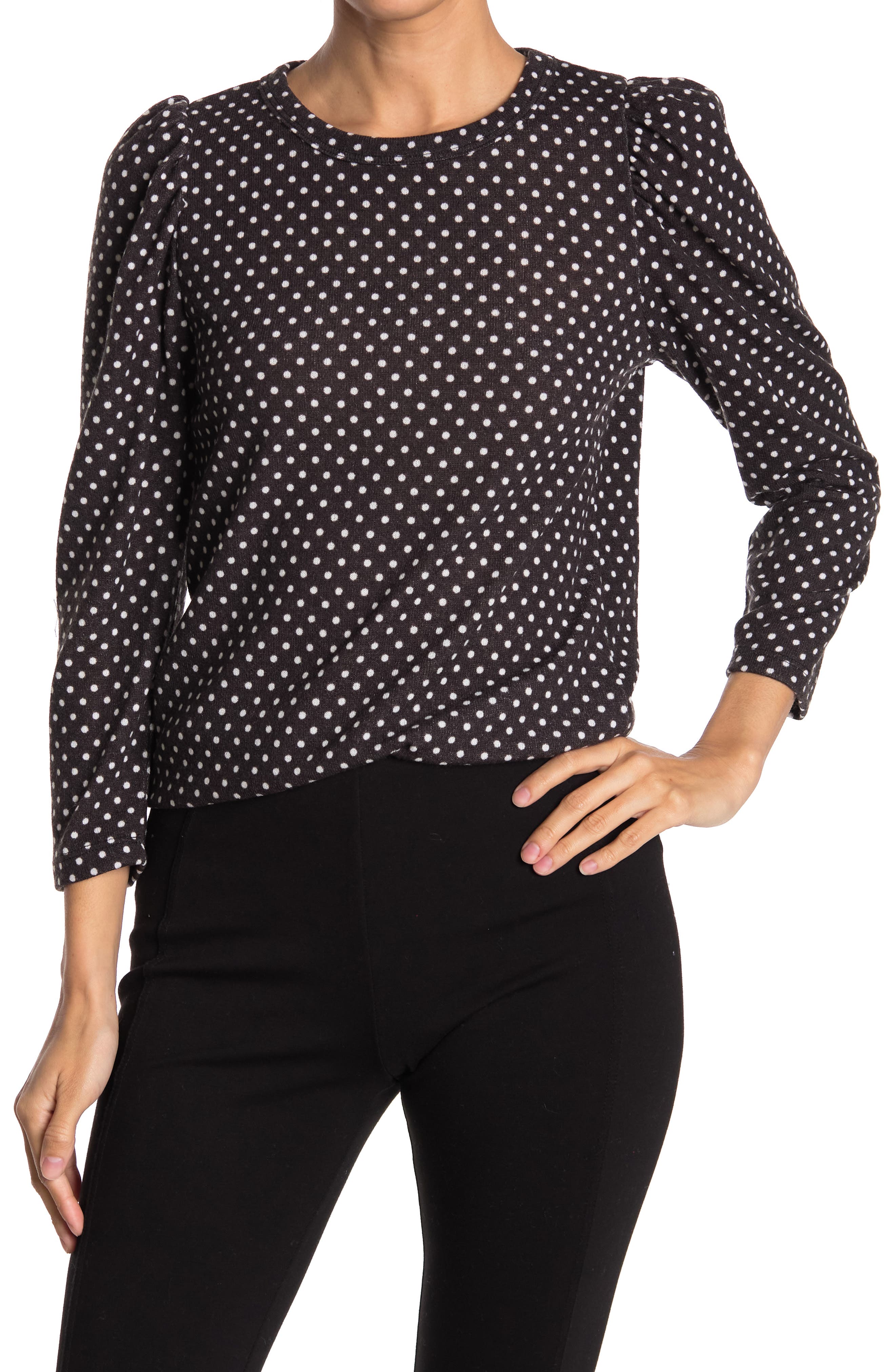 Renee C Polka Dot Puff Sleeve Top | Nordstromrack